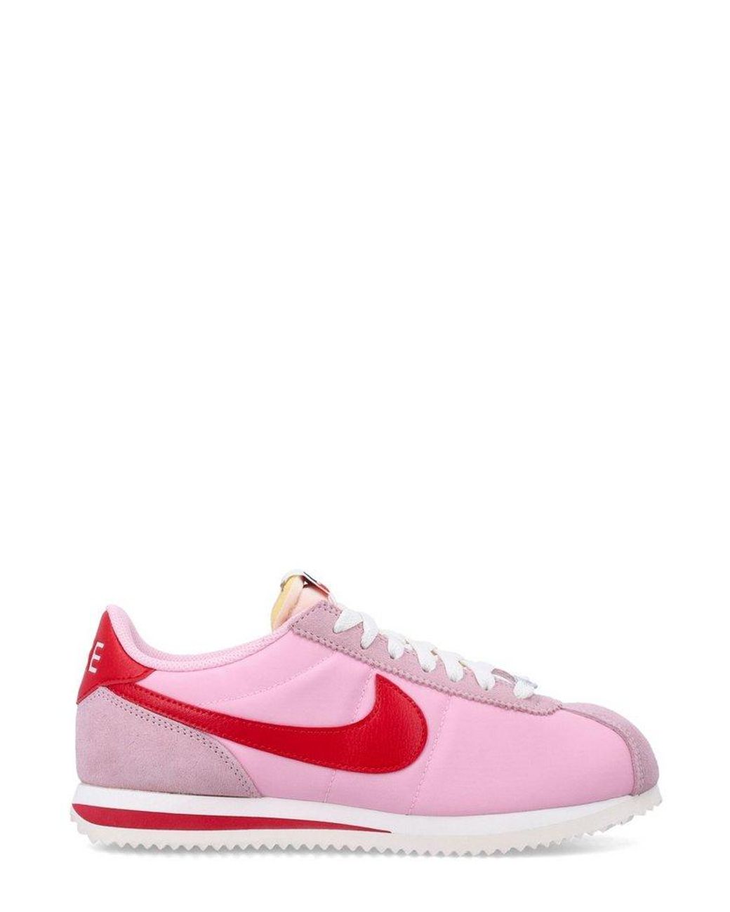 Nike Cortez Txt Lace-Up Sneakers in Pink | Lyst