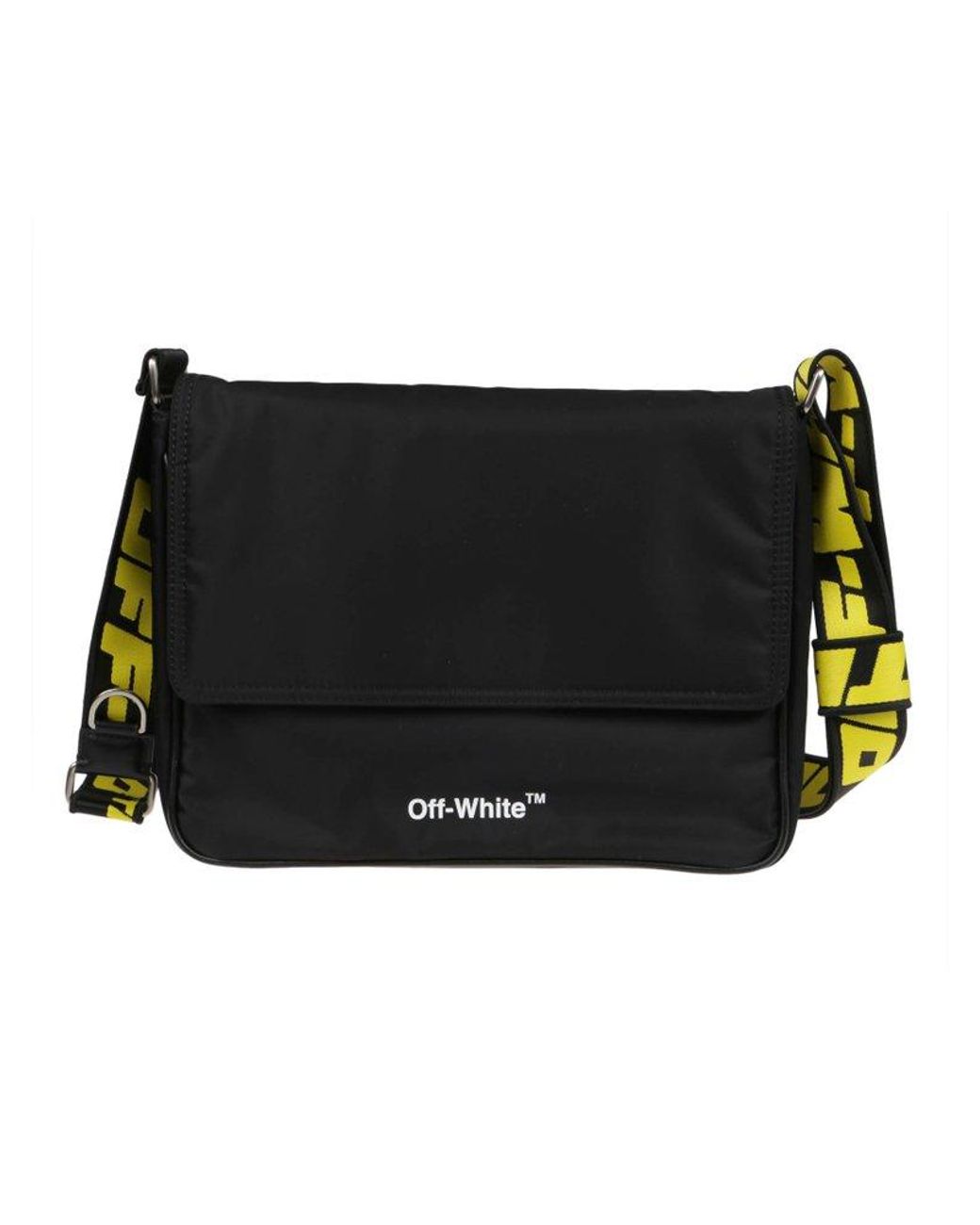 Off-White c/o Virgil Abloh Hard Core Nylon Satchel Bag in Black for Men ...