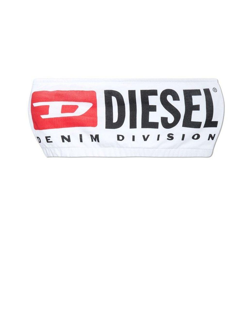 Diesel Ufsb Melanie Strapless Cropped Bra In White Lyst