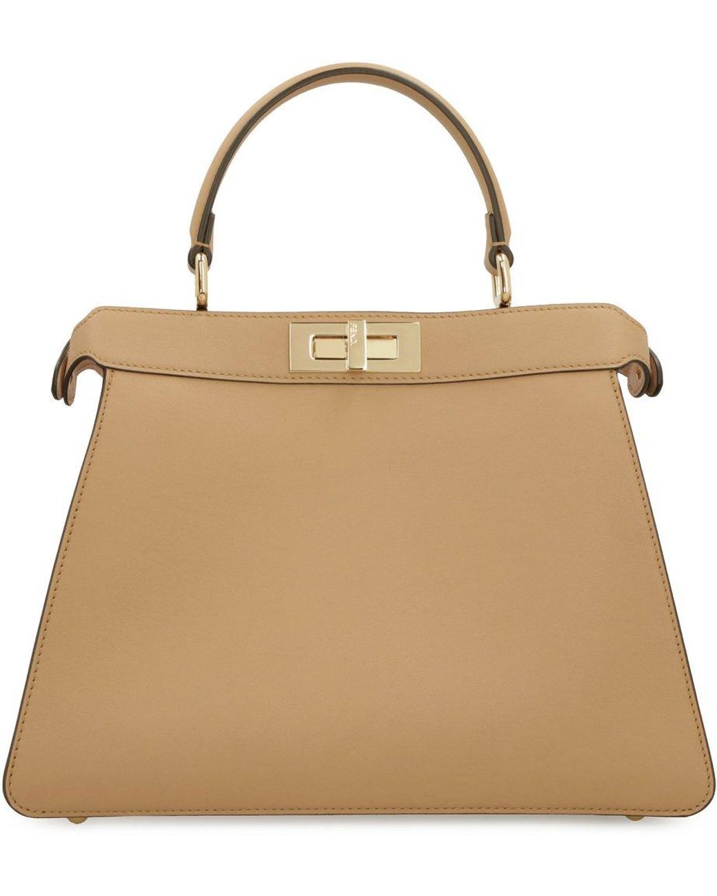 Fendi Peekaboo Iseeu Medium Tote Bag In Natural Lyst