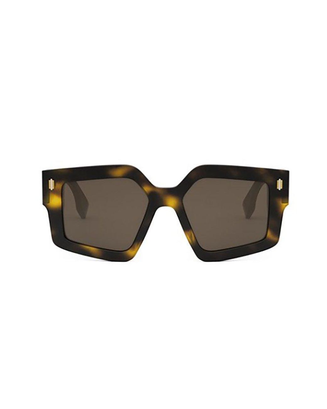 Fendi Geometric-Frame Sunglasses | Lyst UK