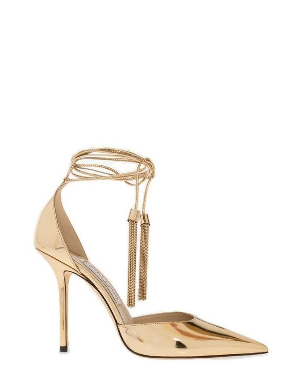 Jimmy Choo Eris 100 Pointed Pumps In Metallic Lyst