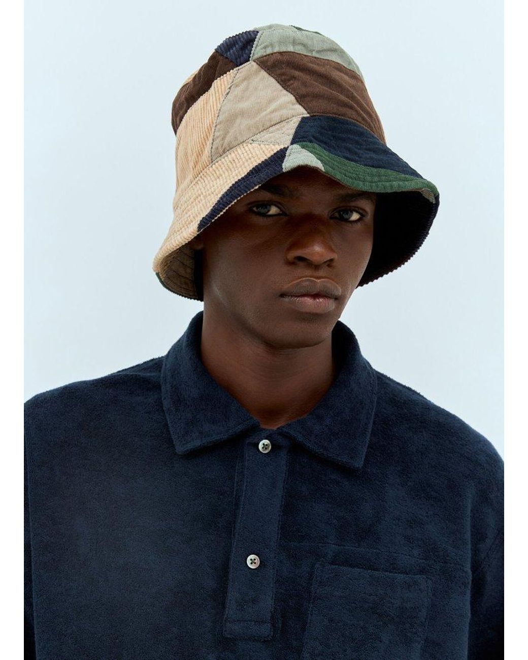 Engineered Garments Patchwork Style Bucket Hat in Blue for Men | Lyst