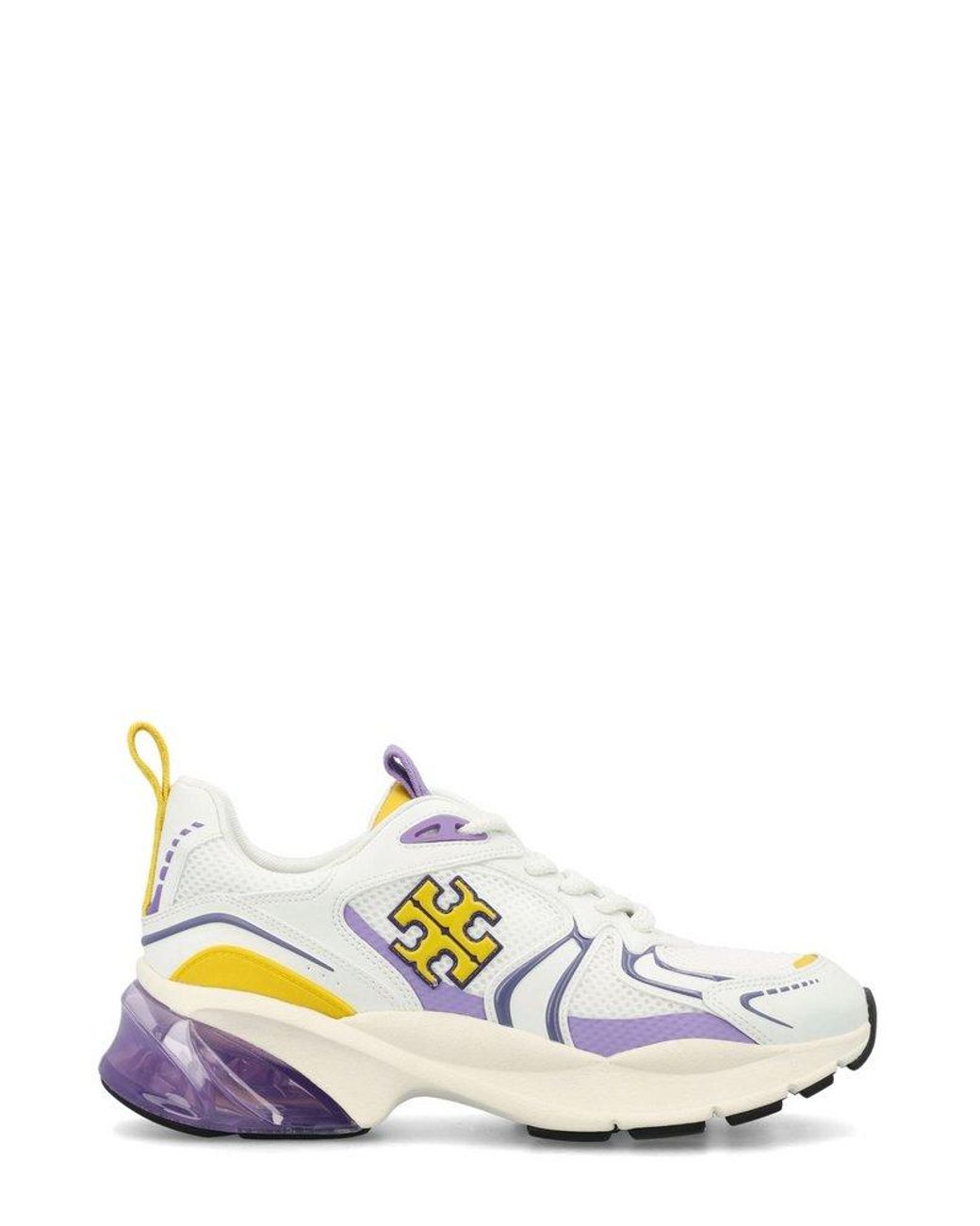 Tory Burch Good Luck Tech Lace-up Sneakers in White | Lyst