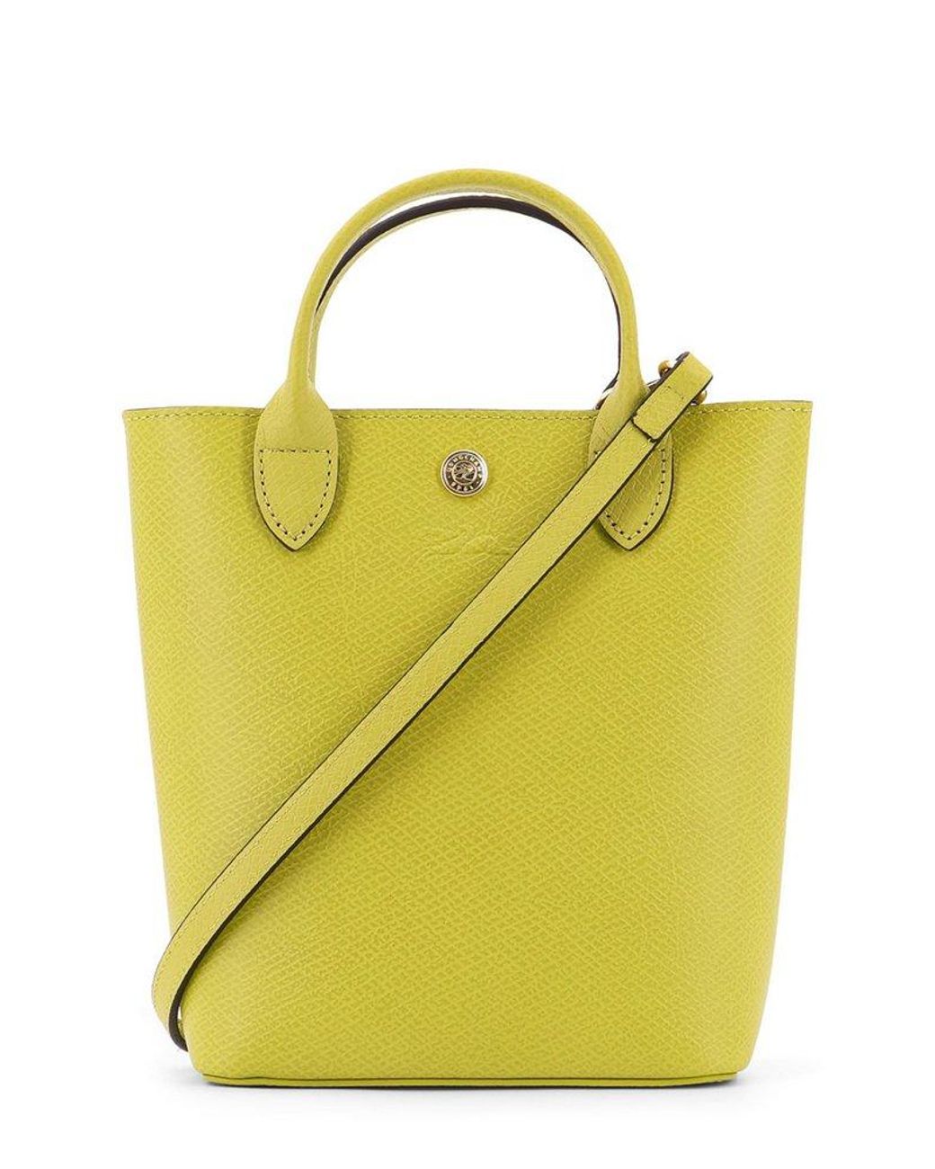 Longchamp Épure Logo Detailed Xs Tote Bag in Yellow | Lyst UK
