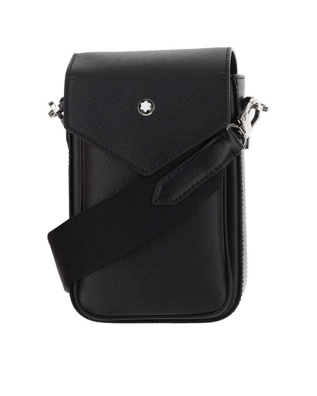 Montblanc Vertical Sartorial Shoulder Bag in Black for Men | Lyst