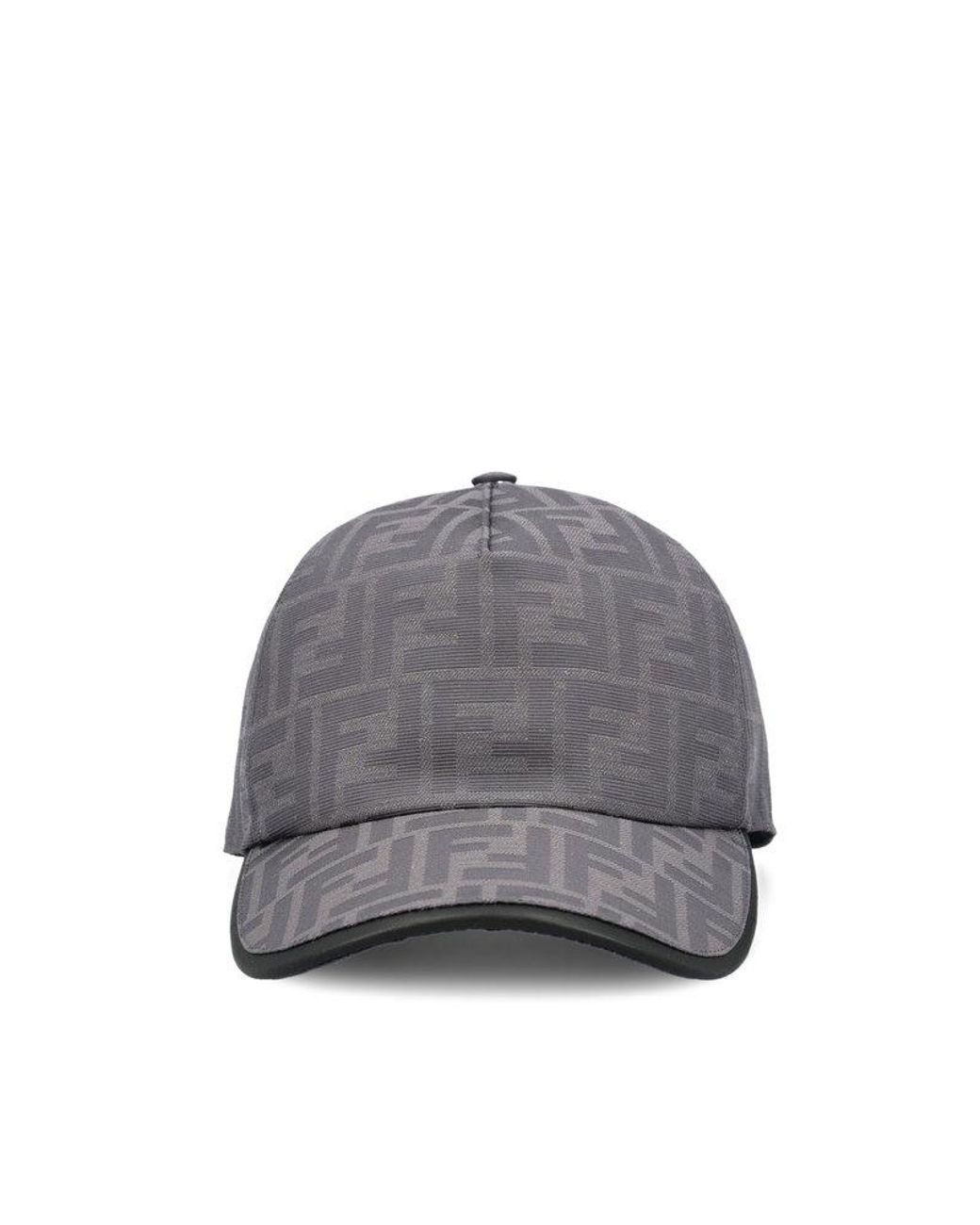 Fendi Ff Jacquard Curved-Peak Baseball Cap in Gray for Men | Lyst