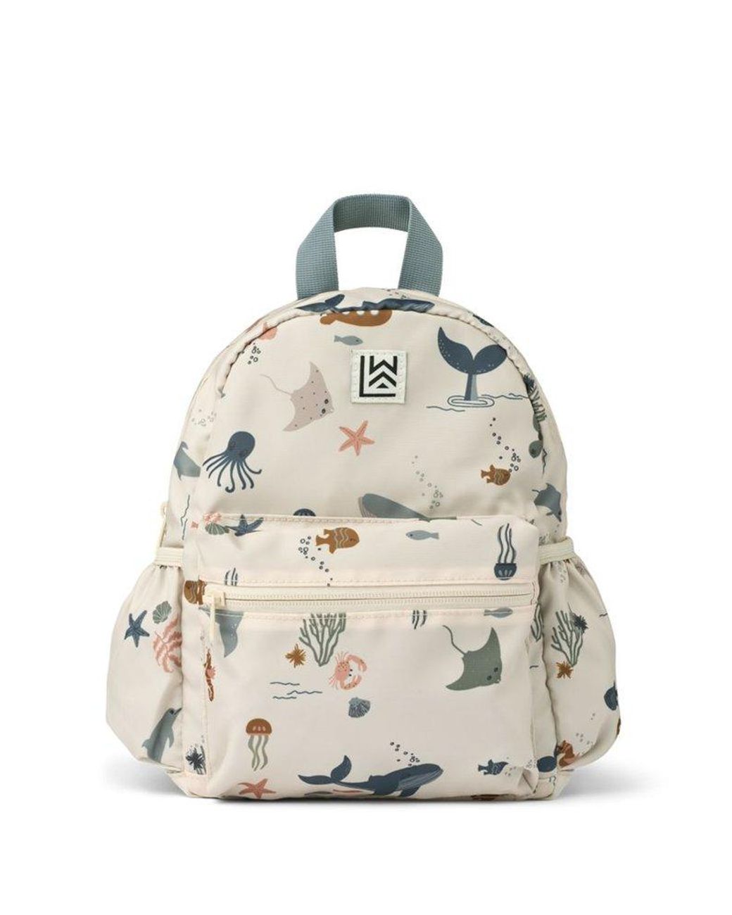 Liewood Logo Pattern Backpack in White | Lyst UK