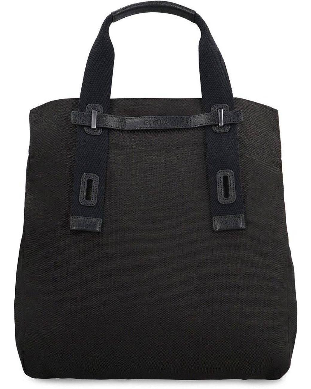 Furla Giove L Top Handle Bag in Black for Men | Lyst