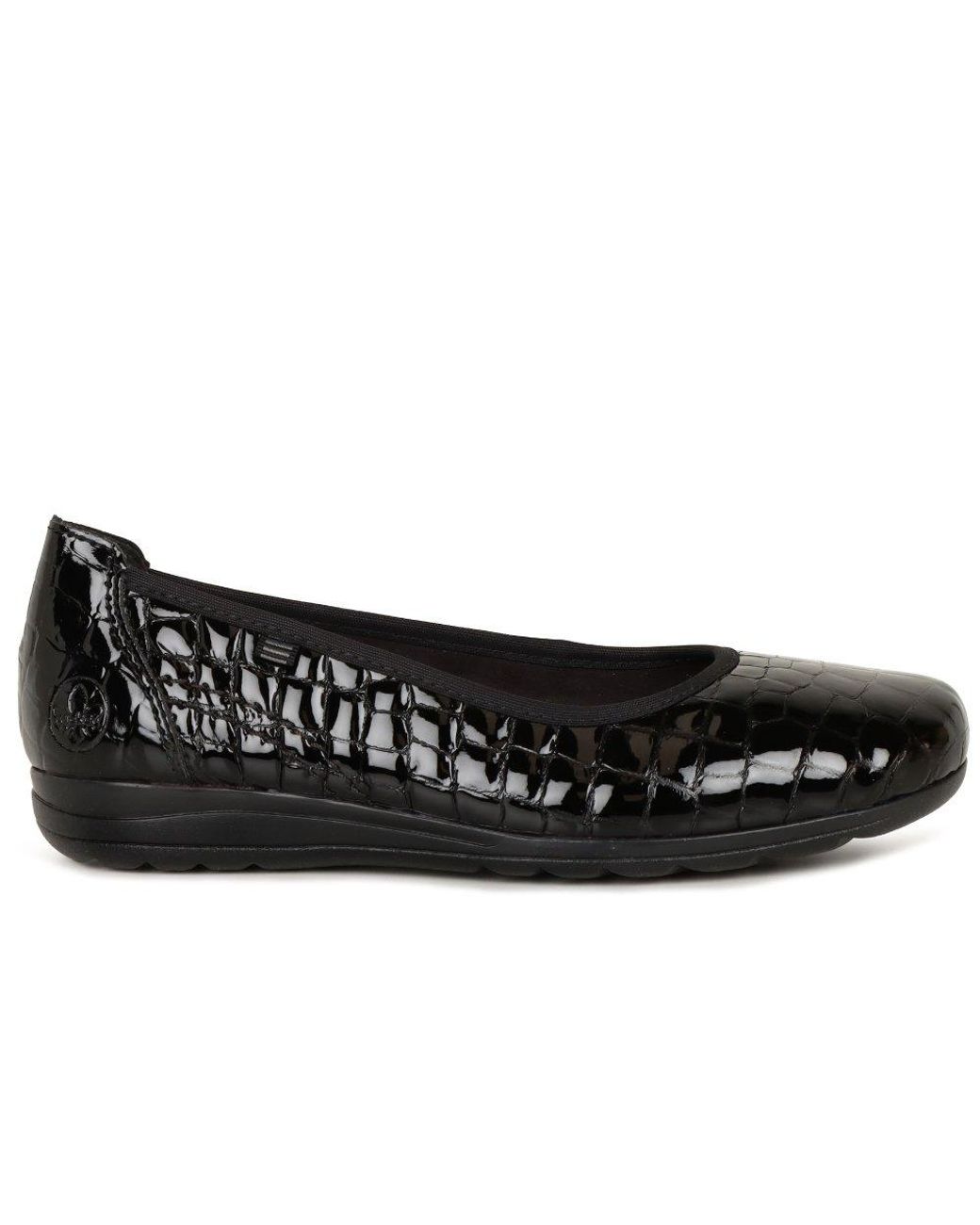 Rieker Poppleton Ballet Pumps in Black | Lyst UK