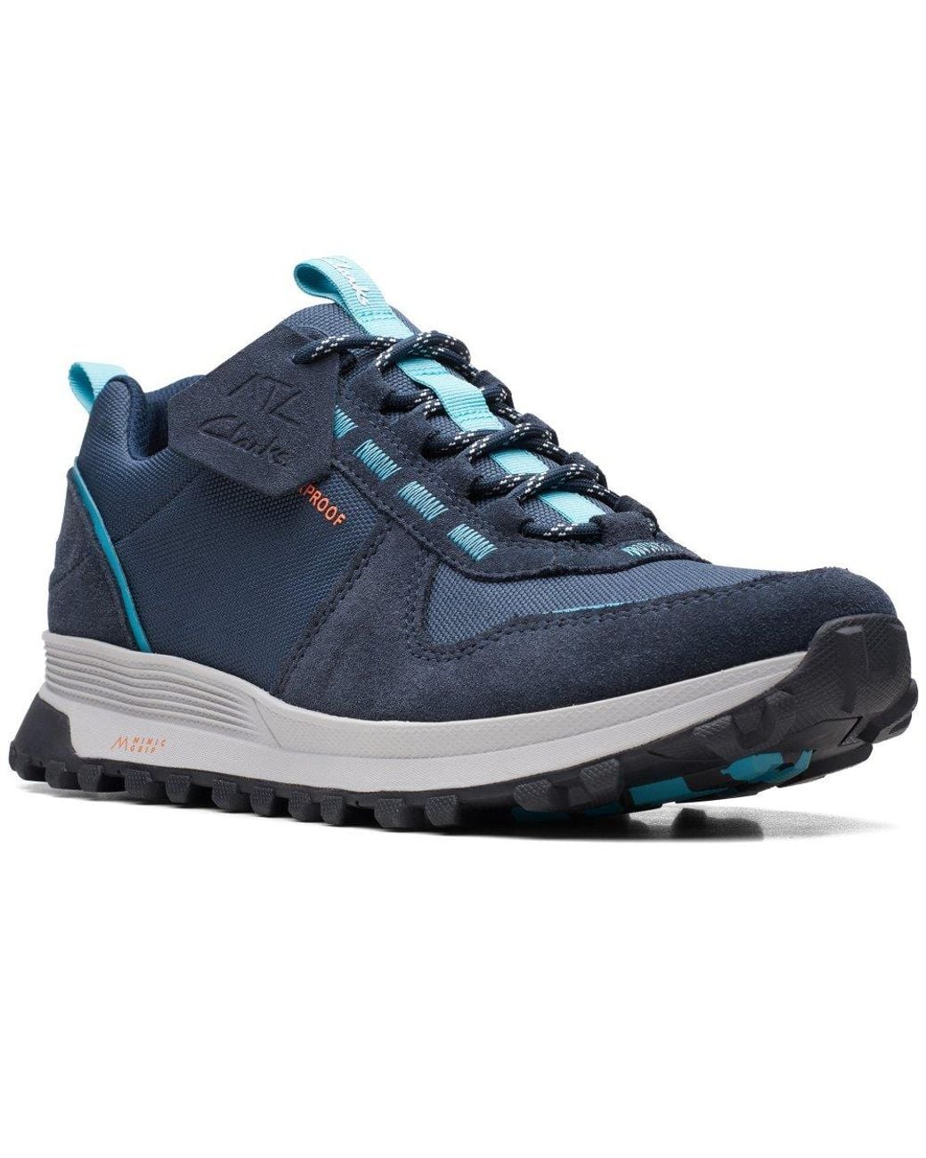 Clarks Atl Trek Walk Wp Trainers in Blue for Men | Lyst UK