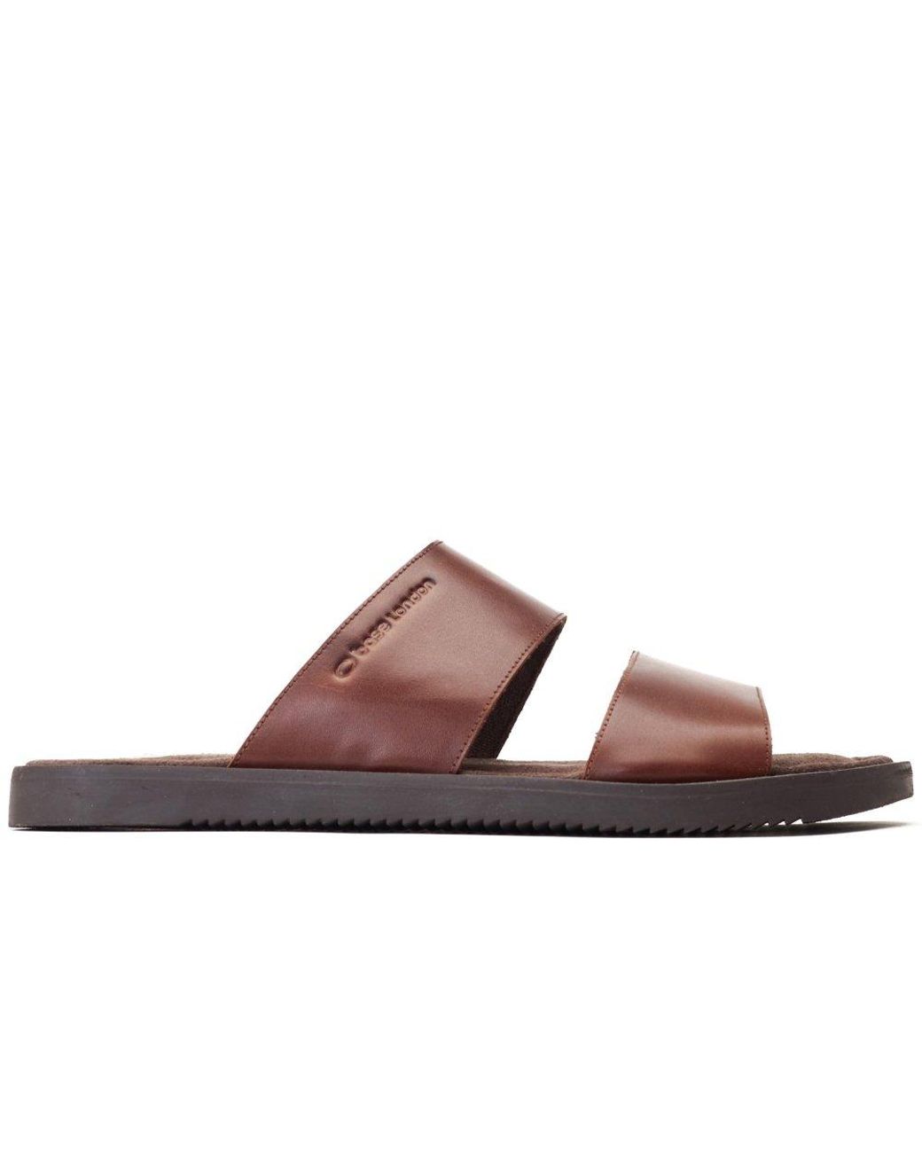 Base London Maven Sliders in Brown for Men | Lyst UK