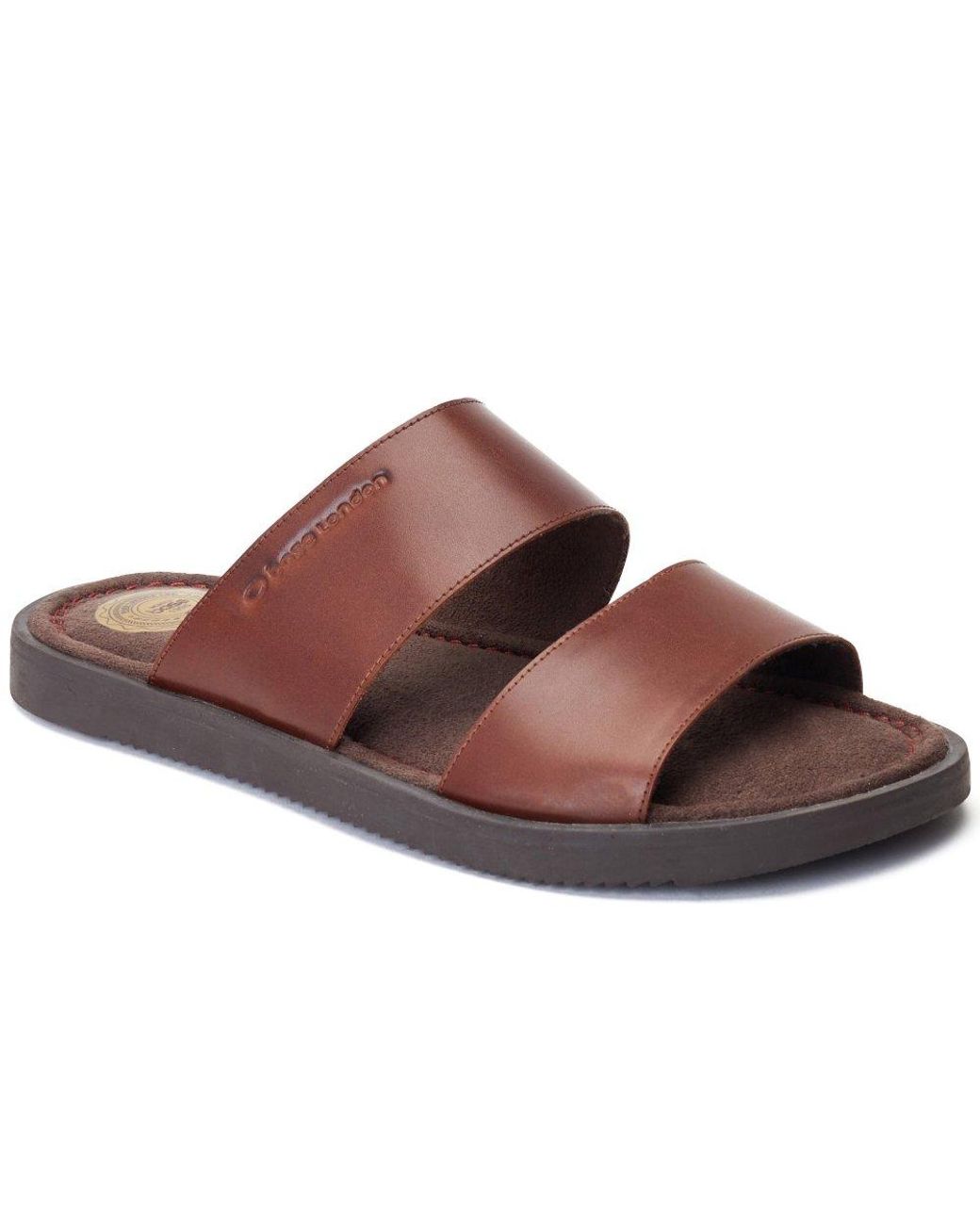 Base London Maven Sliders in Brown for Men | Lyst UK