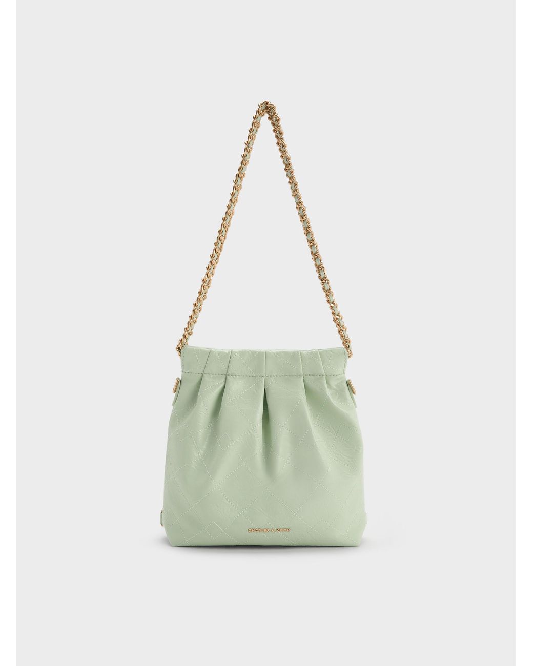 Charles & Keith Duo Chain-handle Two-way Backpack in Green | Lyst UK