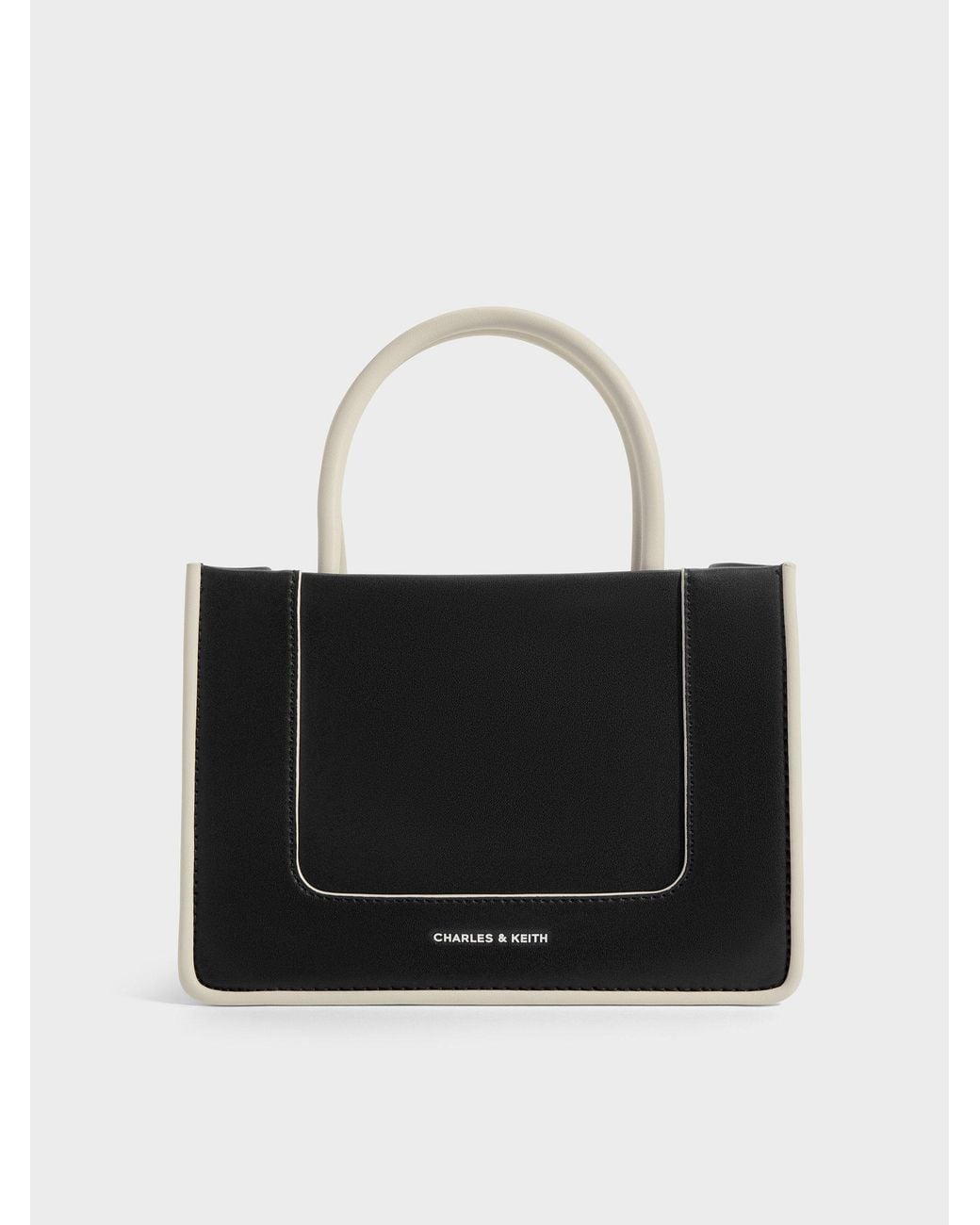 Charles & Keith Mini Daylla Tote Bag in White | Lyst