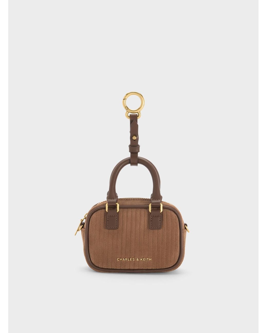 Charles & Keith Sianna Corduroy Bag Charm | Lyst