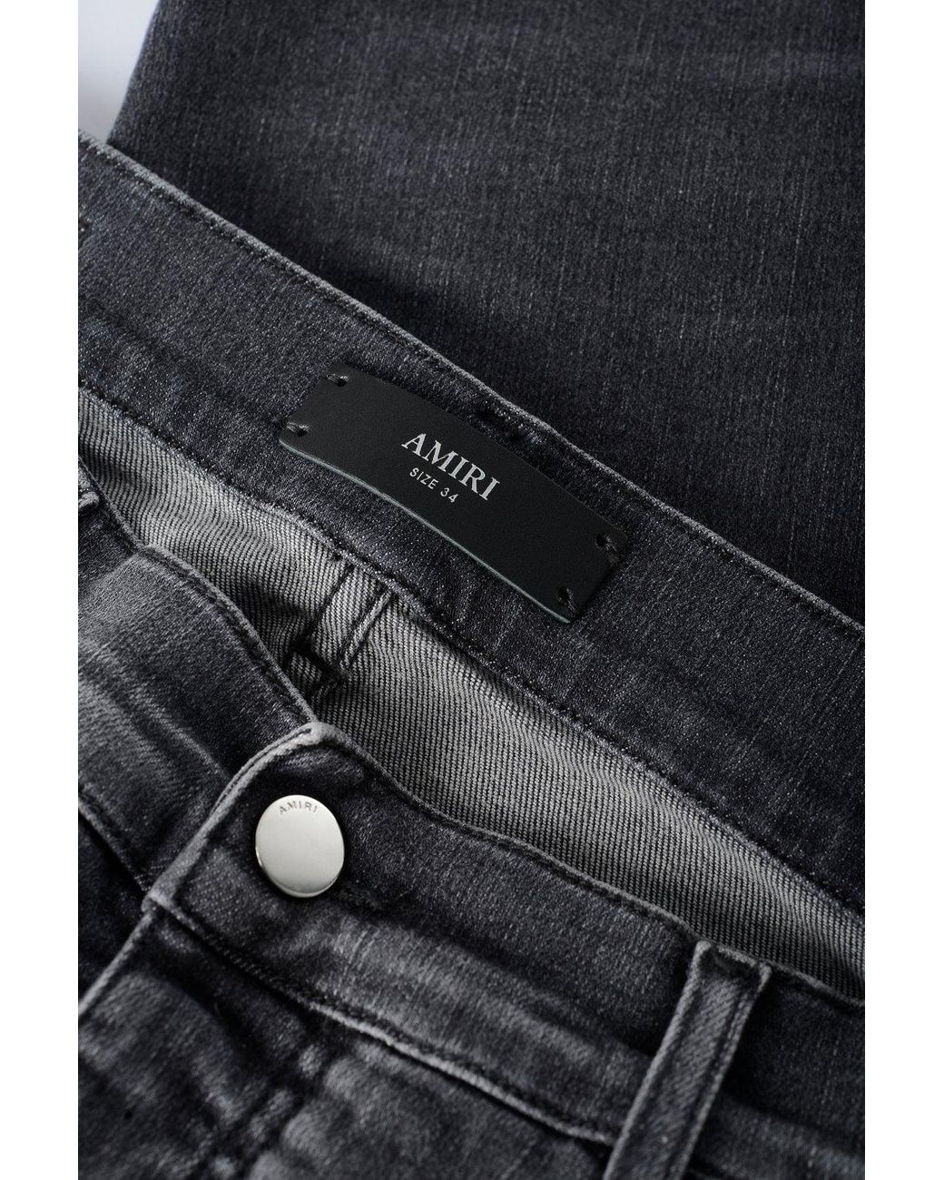 Amiri Varsity Patch Skinny Jean in Grey for Men | Lyst UK