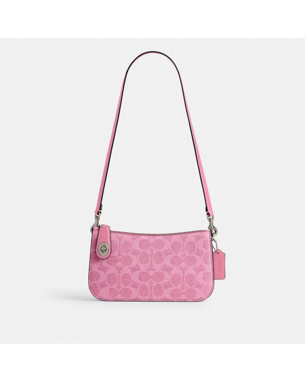 COACH Penn Shoulder Bag In Signature Canvas in Pink | Lyst