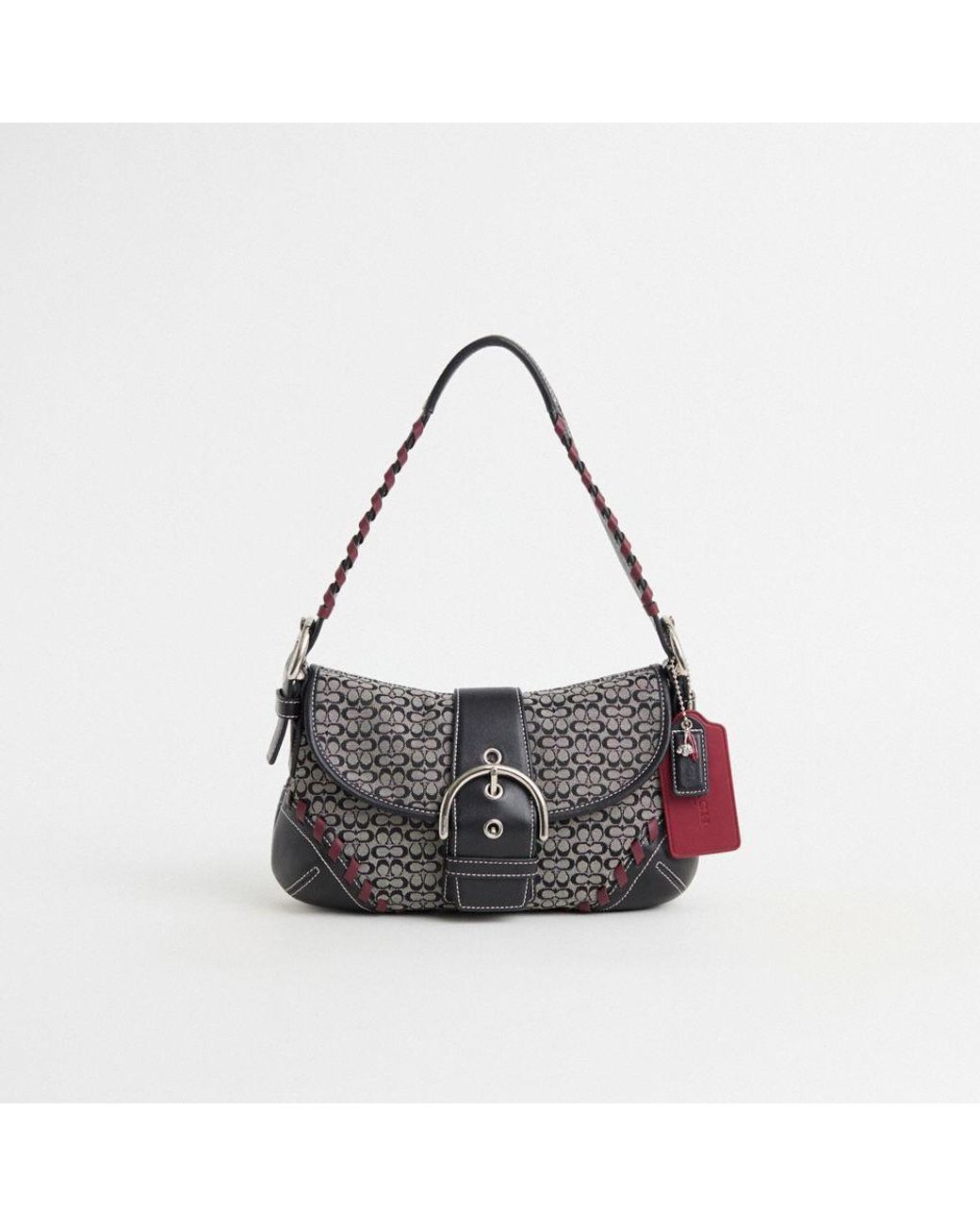 COACH Upcrafted Soho Flap Bag In Signature Jacquard in Black | Lyst