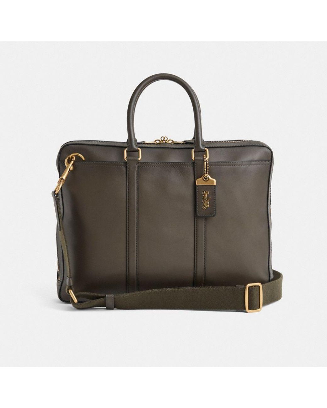 COACH Restored Metropolitan Slim Brief in Black for Men | Lyst