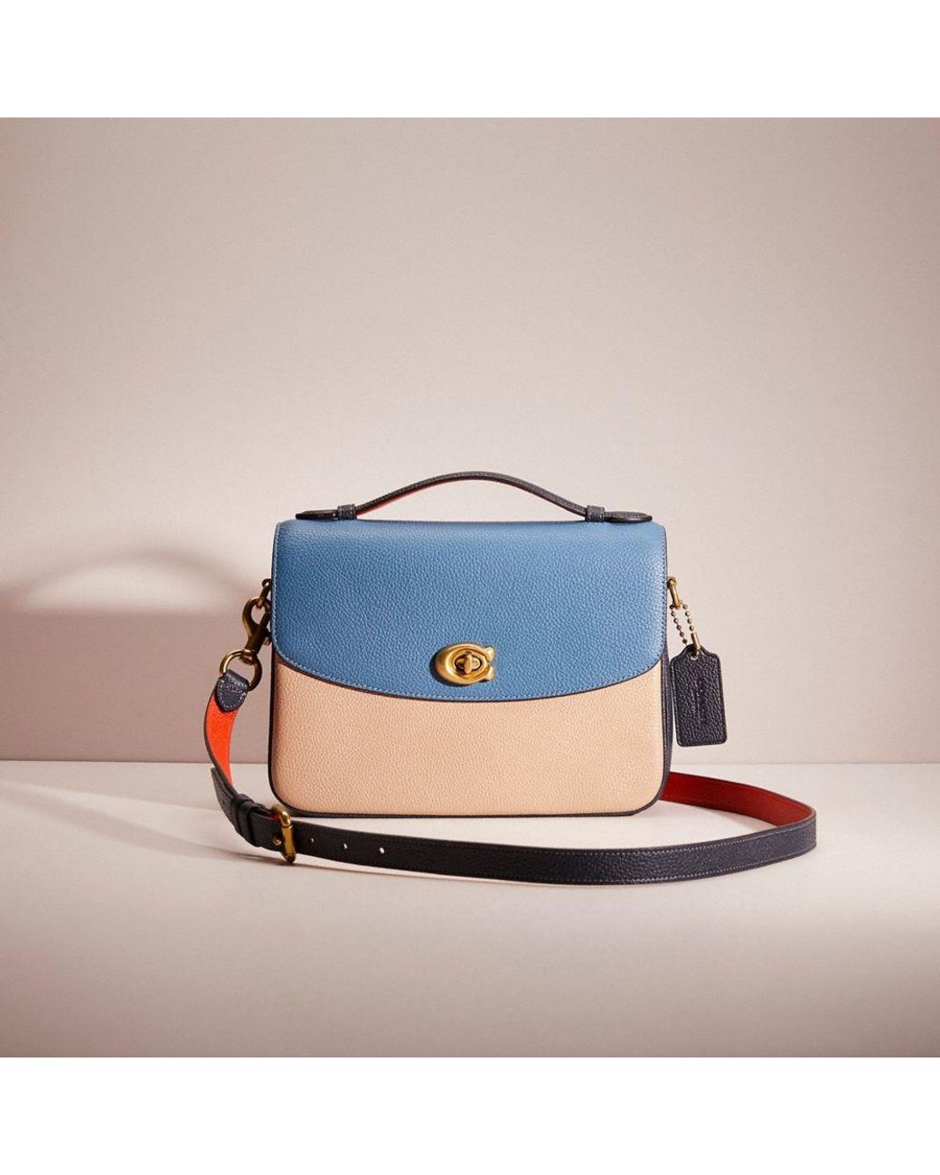 Coach Restored Cassie Crossbody In Colorblock In Blue Lyst