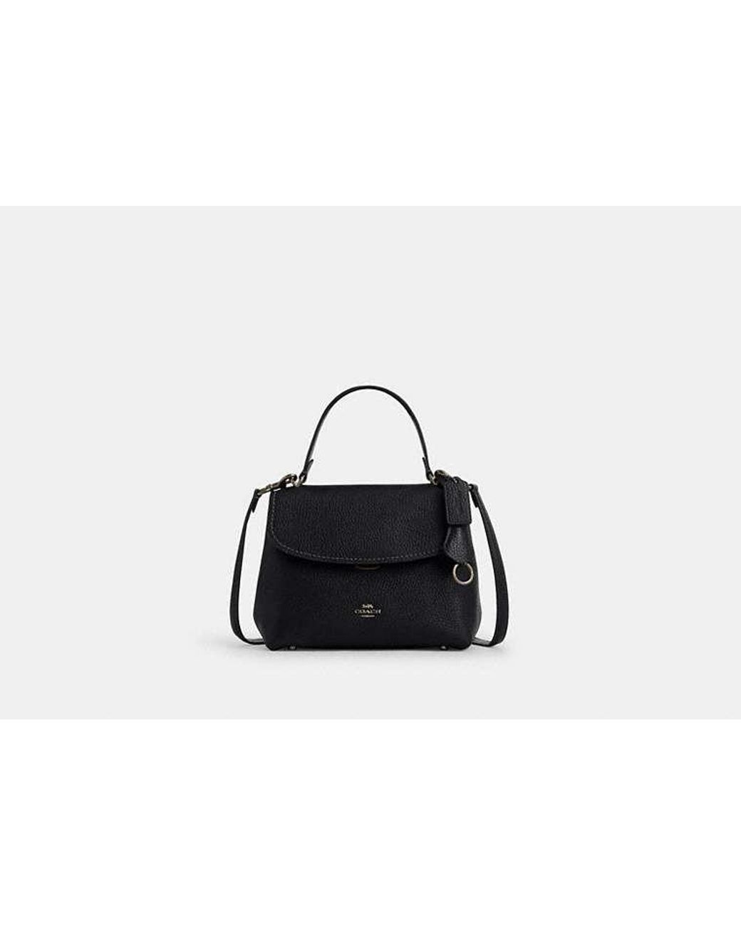 COACH Emory Top Handle Bag in Black | Lyst