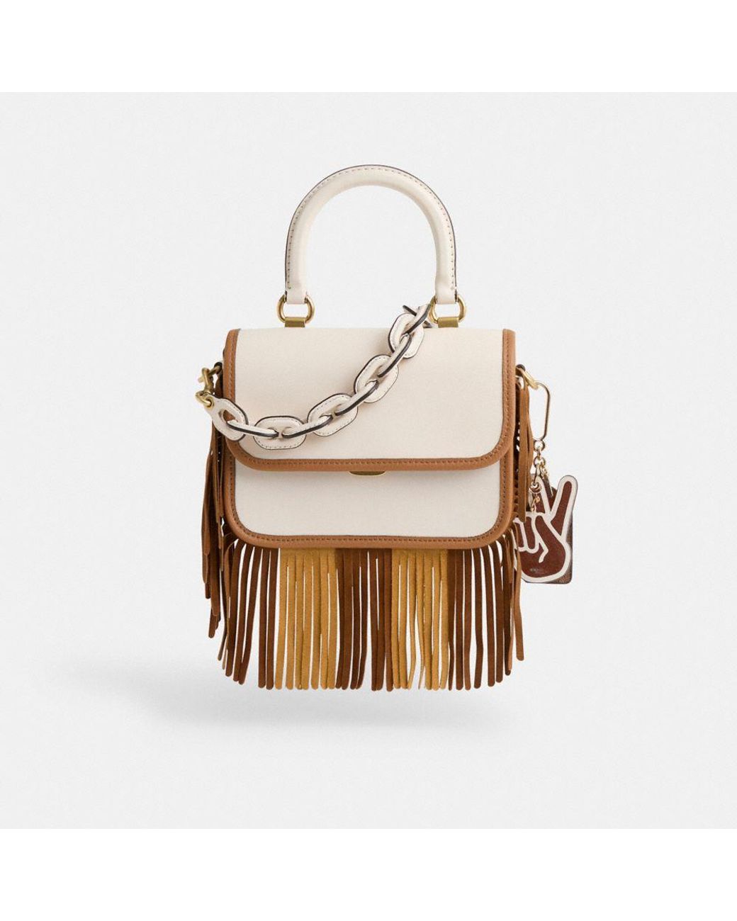 COACH Upcrafted Rogue Top Handle in Natural | Lyst