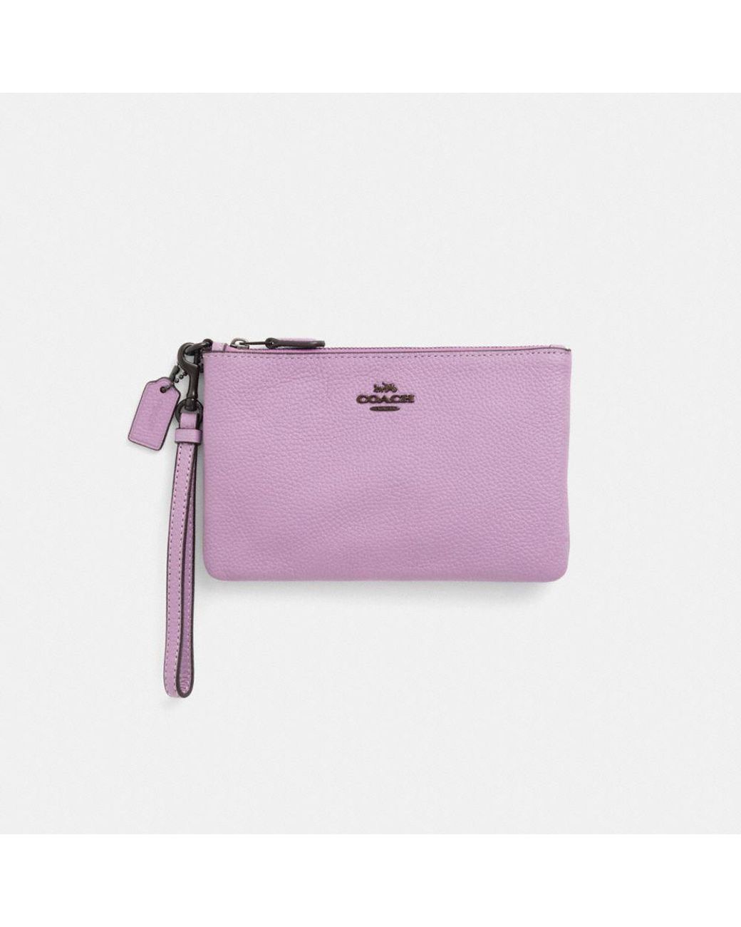 COACH Restored Small Wristlet in Purple | Lyst