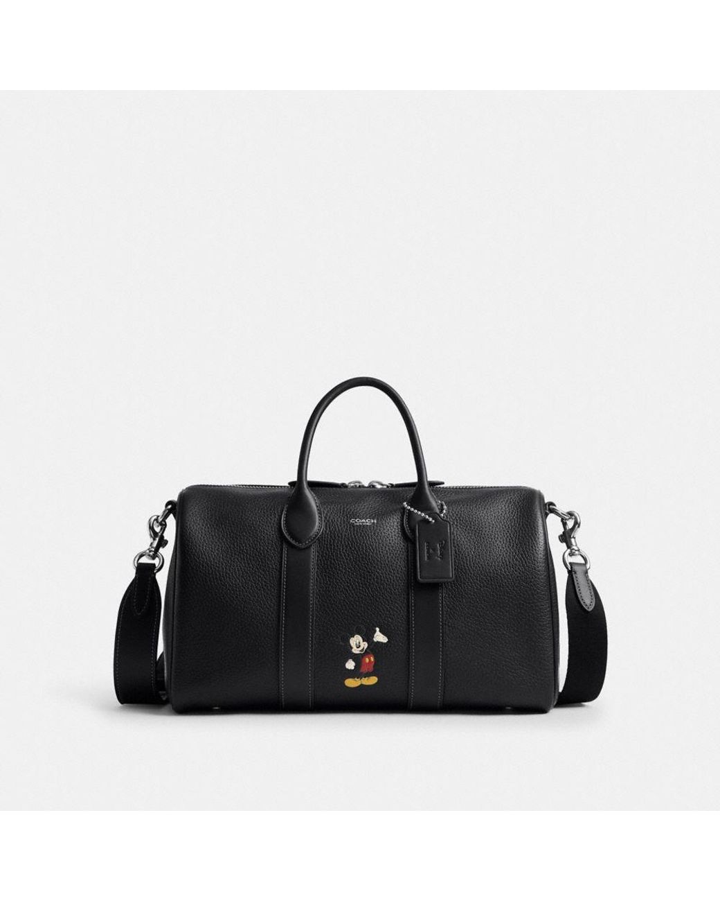COACH Disney X Compass Bag 35 With Mickey Mouse in Black for Men | Lyst