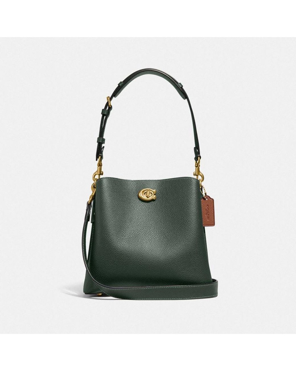 COACH Willow Bucket Bag In Colorblock in Green | Lyst