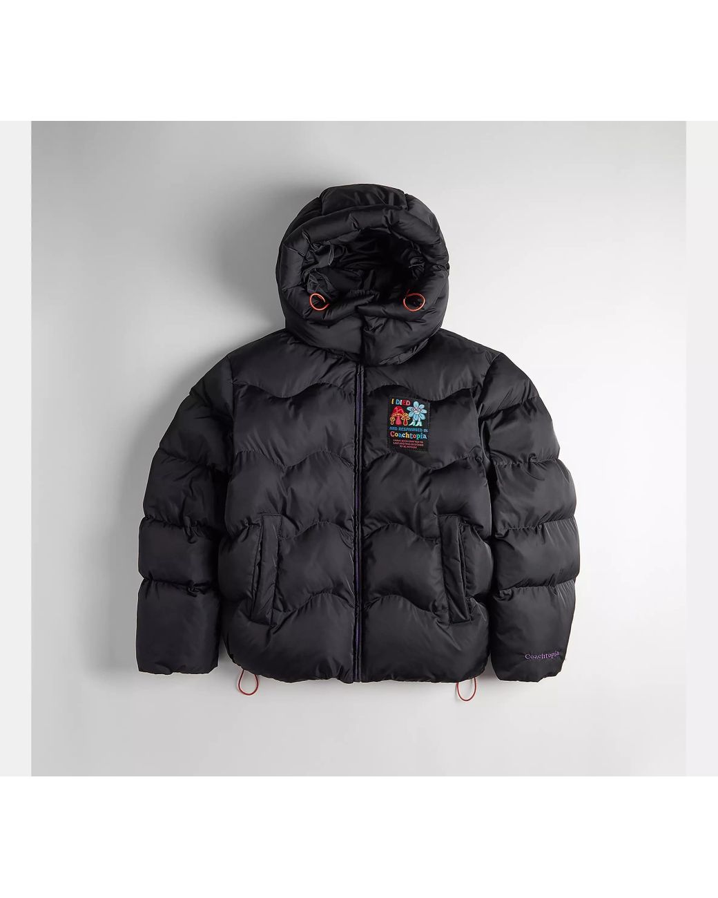 COACH Coachtopia Loop Quilted Puffer Jacket in Black | Lyst UK
