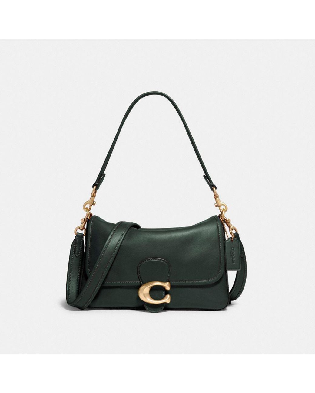 COACH Soft Tabby Shoulder Bag in Black | Lyst