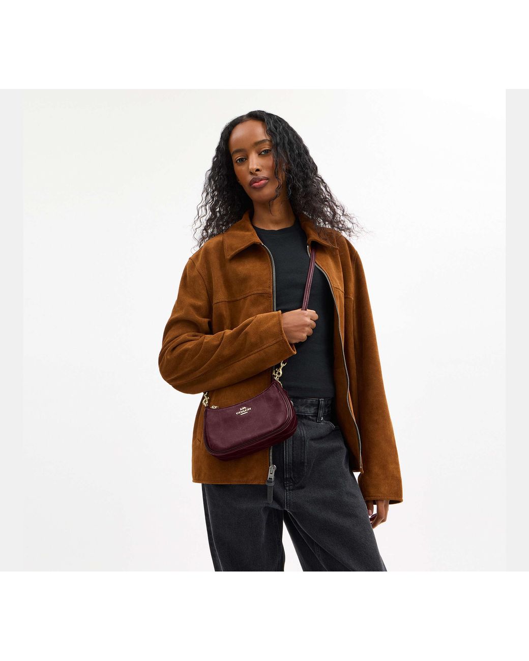COACH Teri Mini Crossbody Bag in Black | Lyst UK