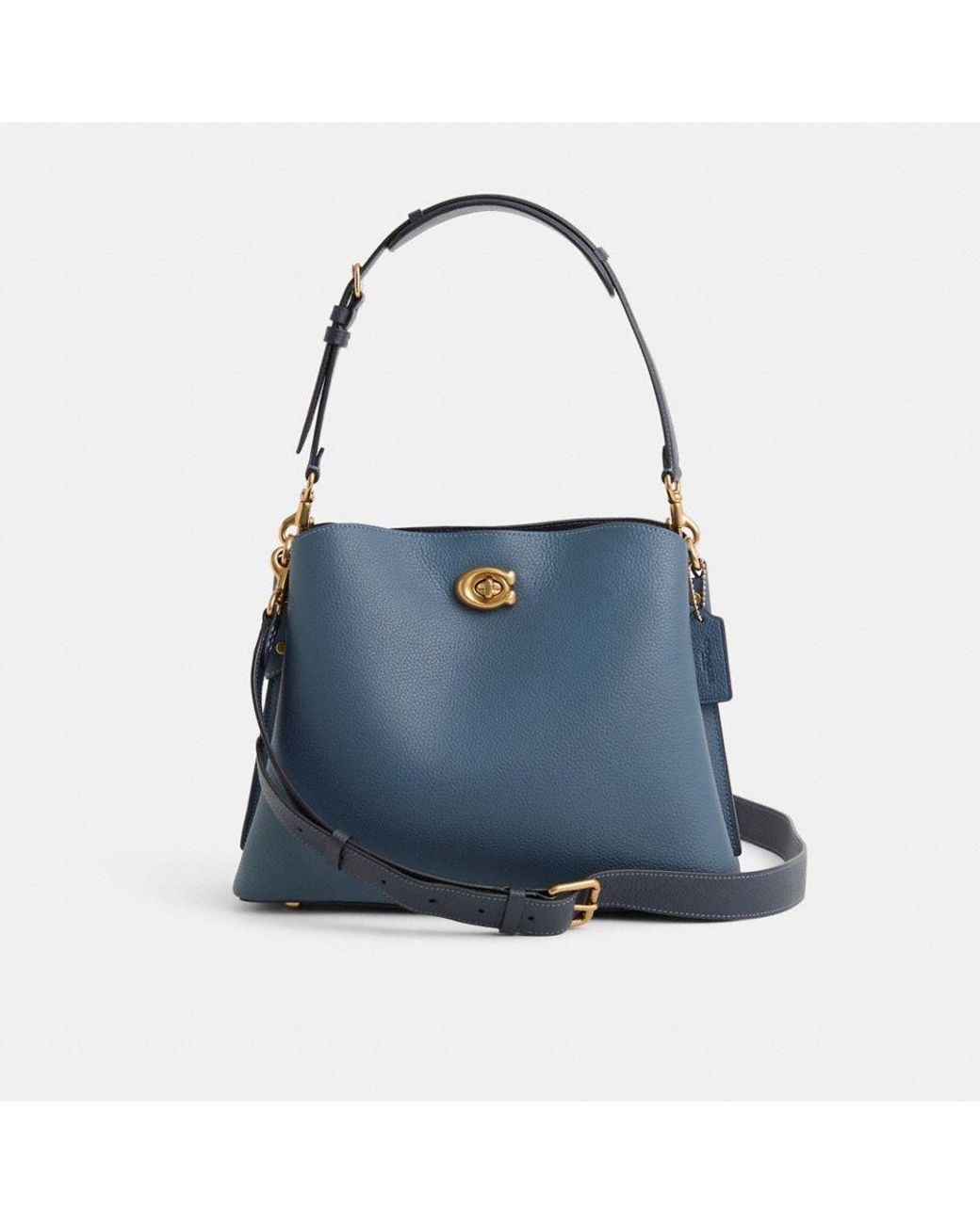 COACH Restored Willow Shoulder Bag In Colorblock in Blue | Lyst