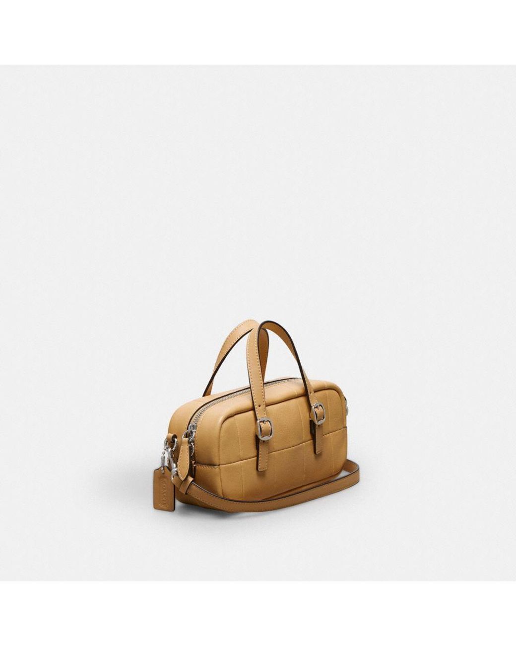 COACH Ego Mini Satchel Bag In Checkerboard Upcrafted Leather With ...