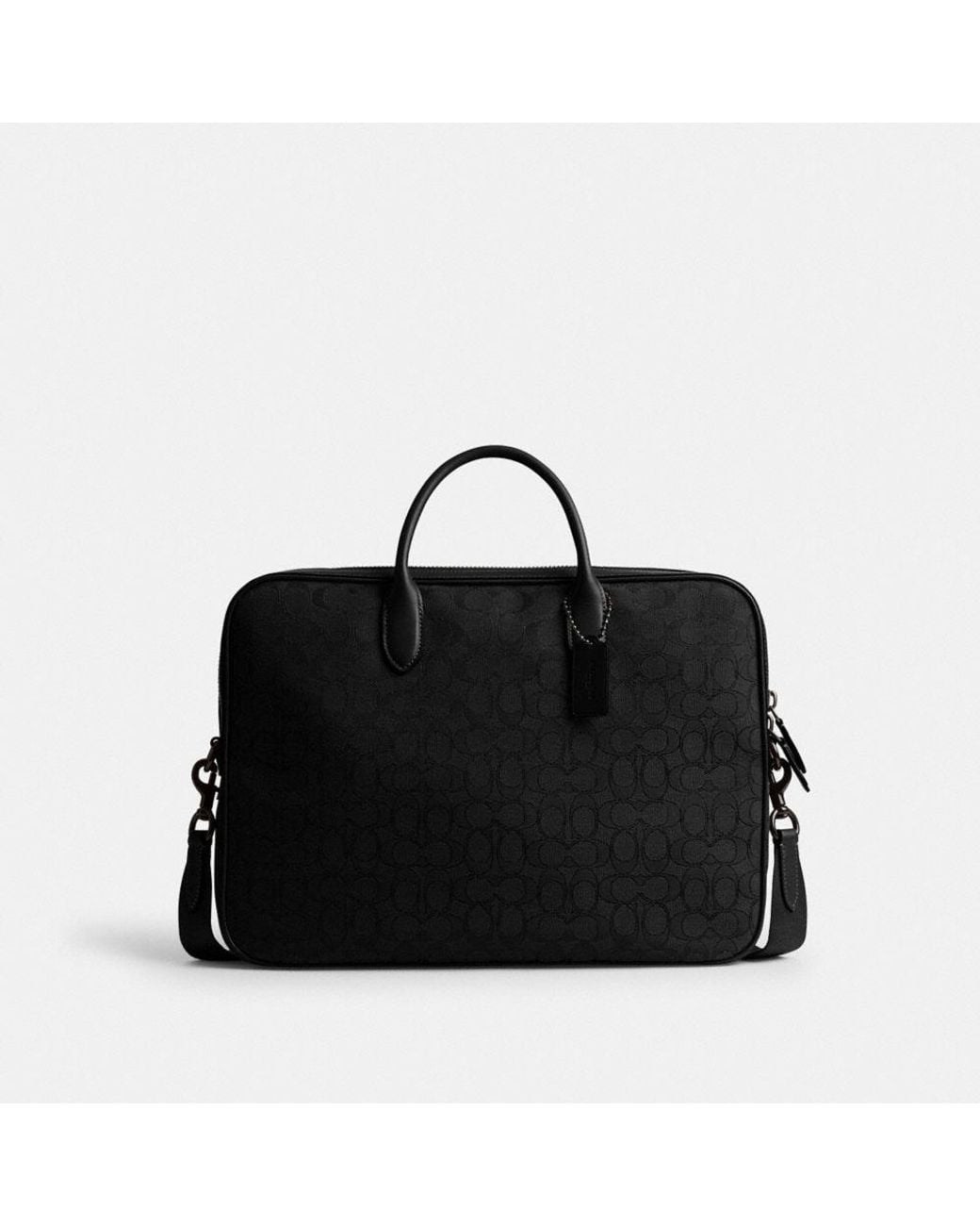 COACH Theo Work Bag In Signature Jacquard in Black for Men | Lyst