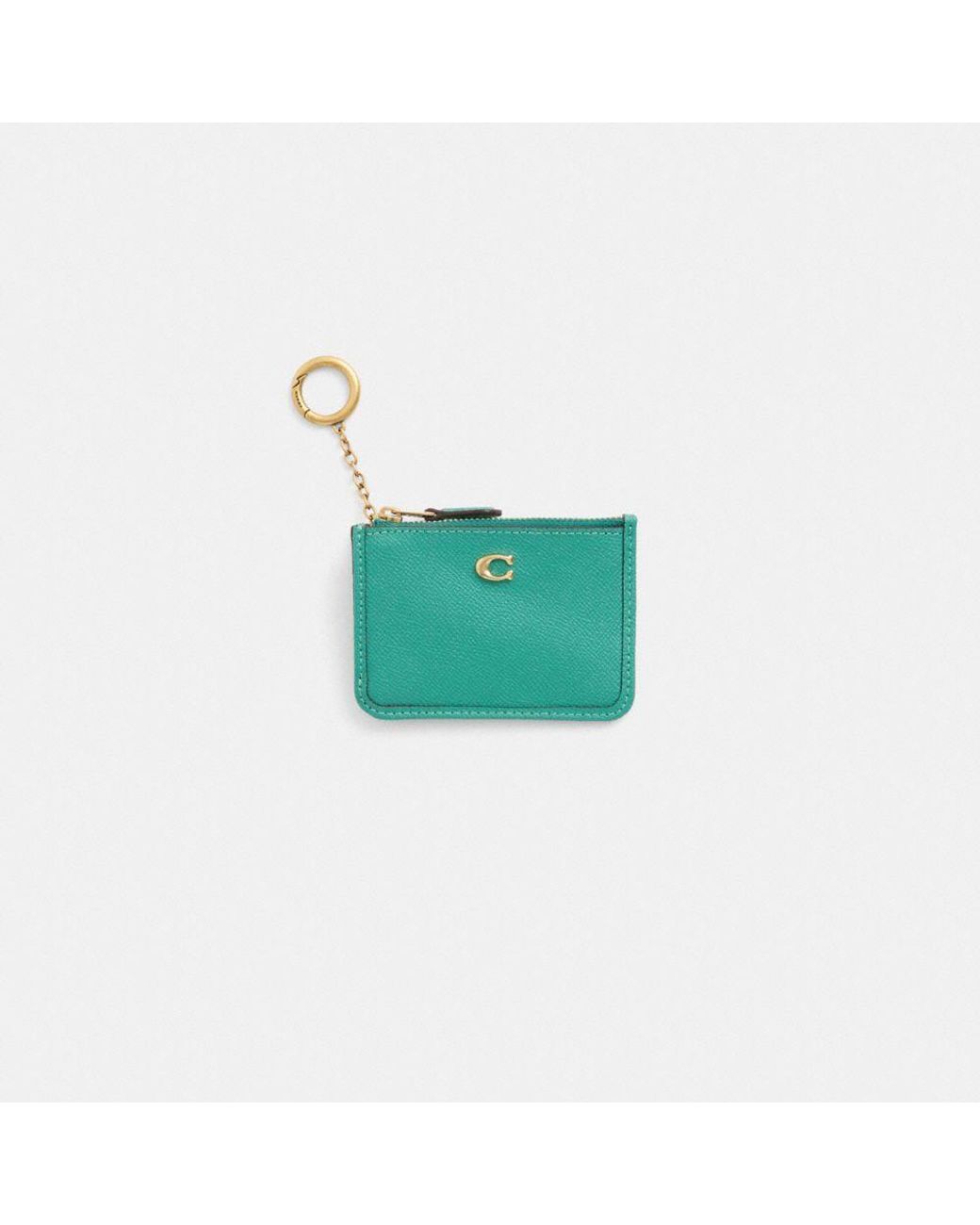 COACH Restored Mini Skinny Id Case in Green | Lyst