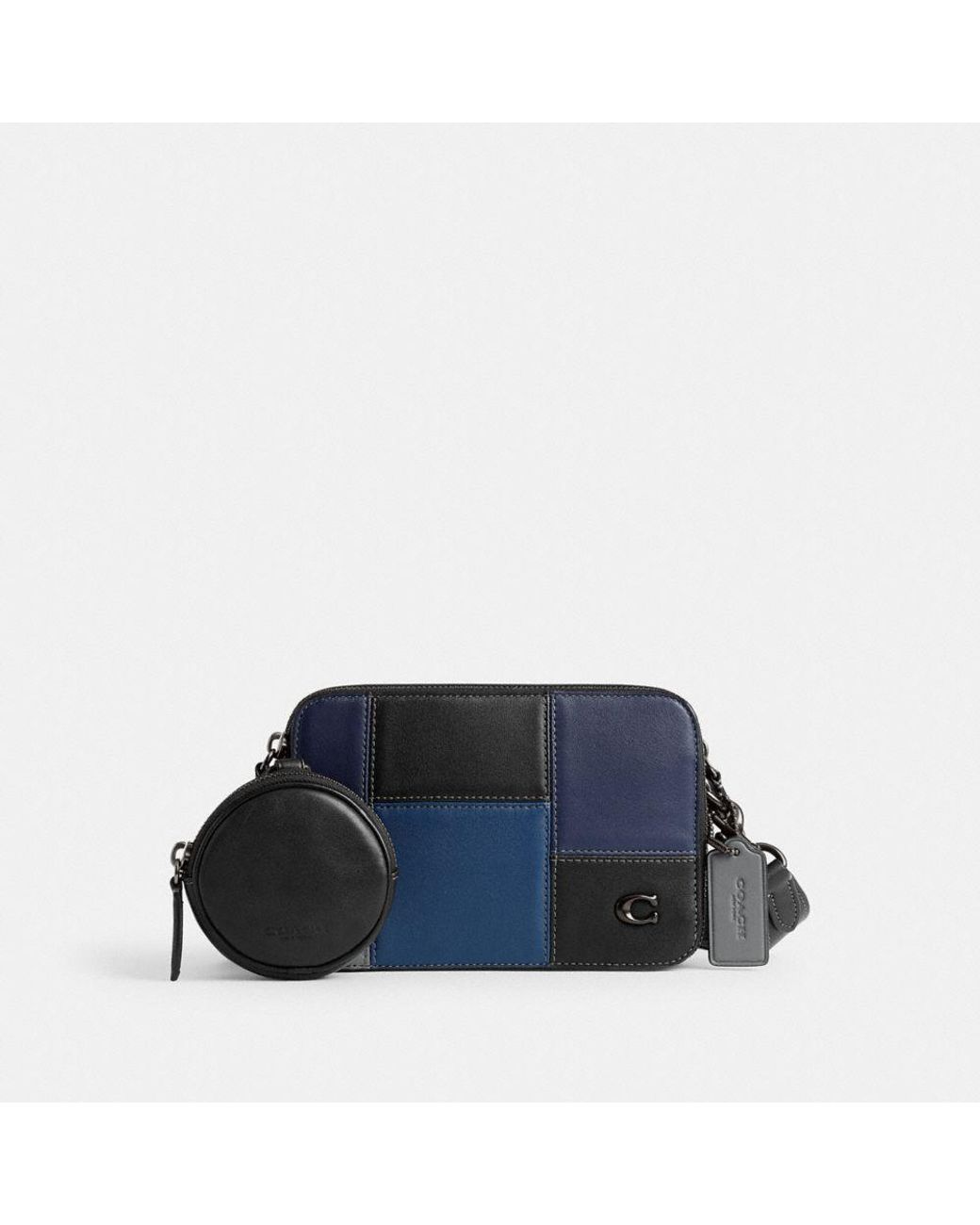 COACH Charter Crossbody Bag 19 With Patchwork in Blue for Men | Lyst