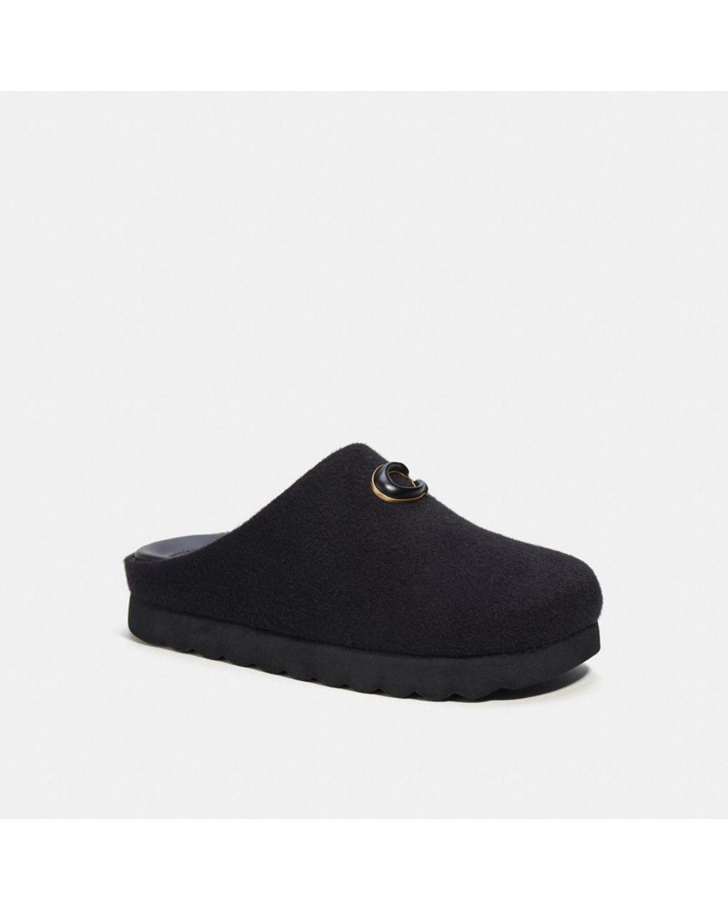 COACH Hadley Slipper in Black | Lyst