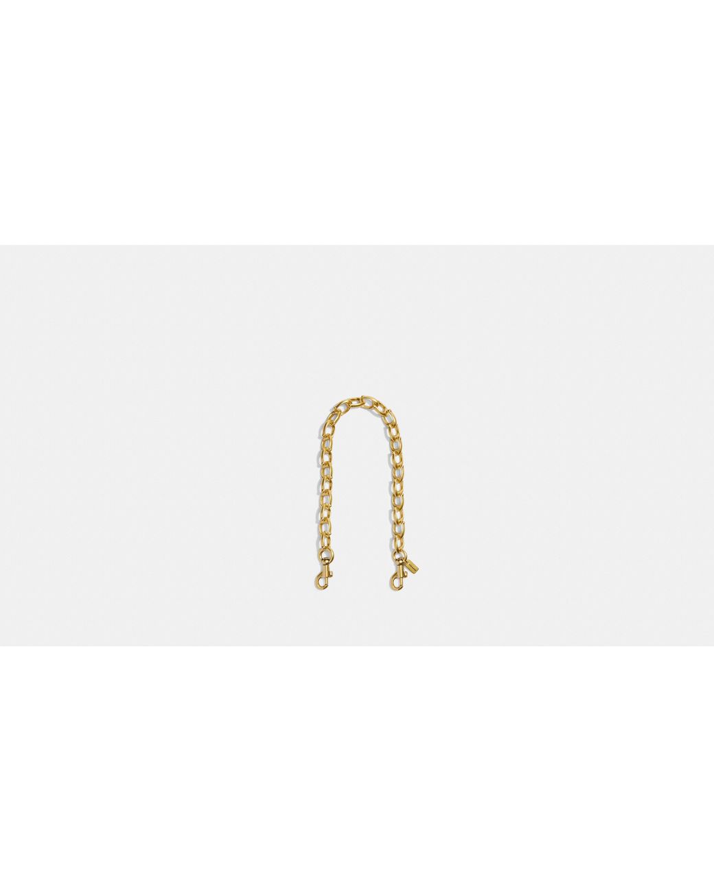 COACH Signature Link Chain Strap in Black | Lyst UK