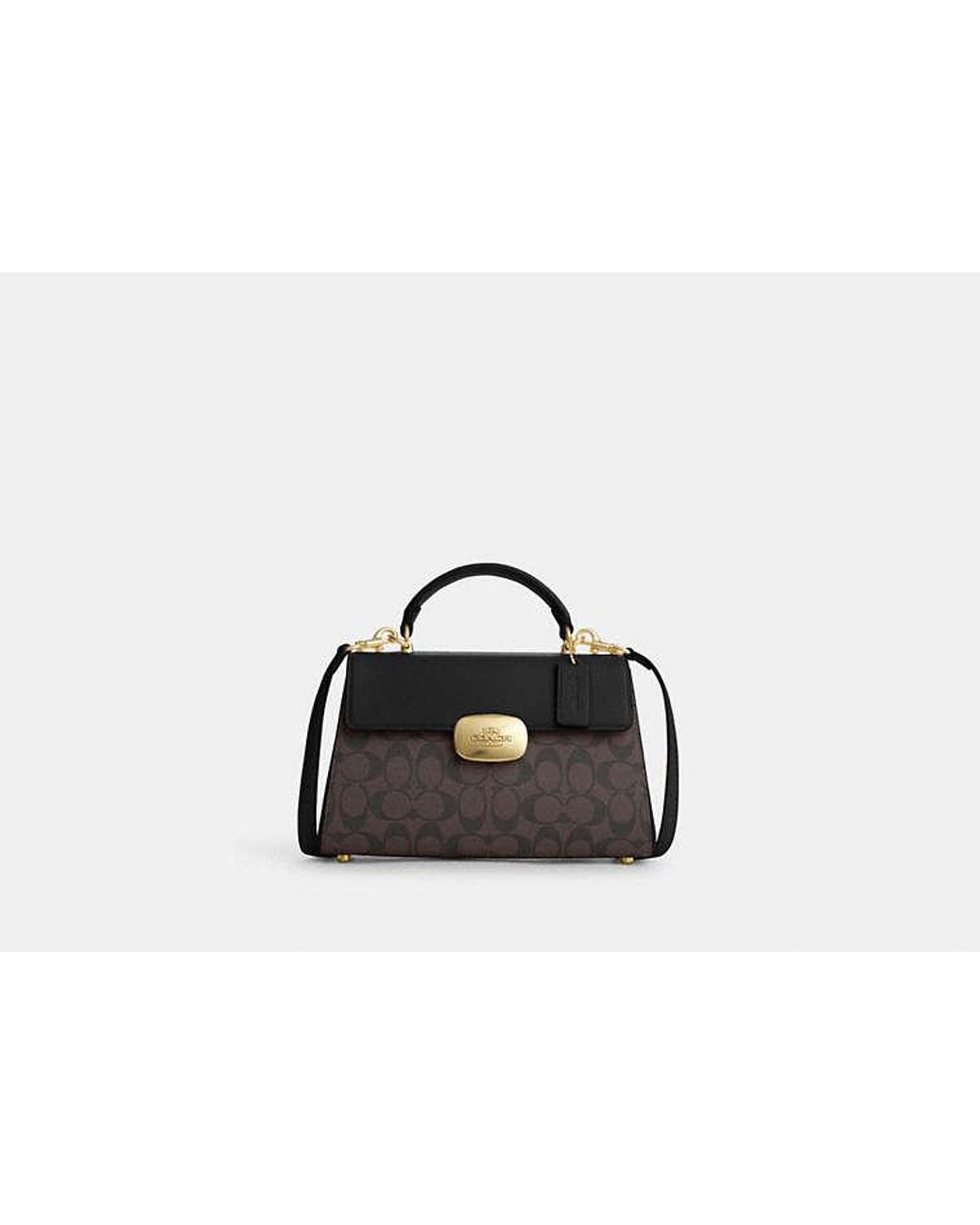 COACH Eliza Top Handle in Black | Lyst UK