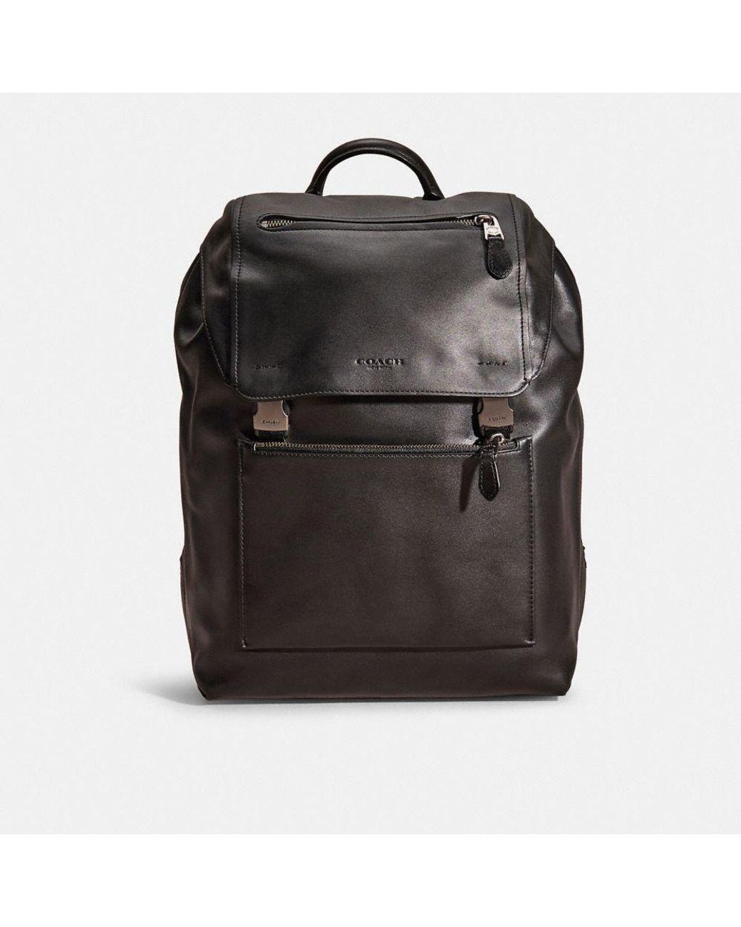 COACH Restored Manhattan Backpack in Black for Men | Lyst