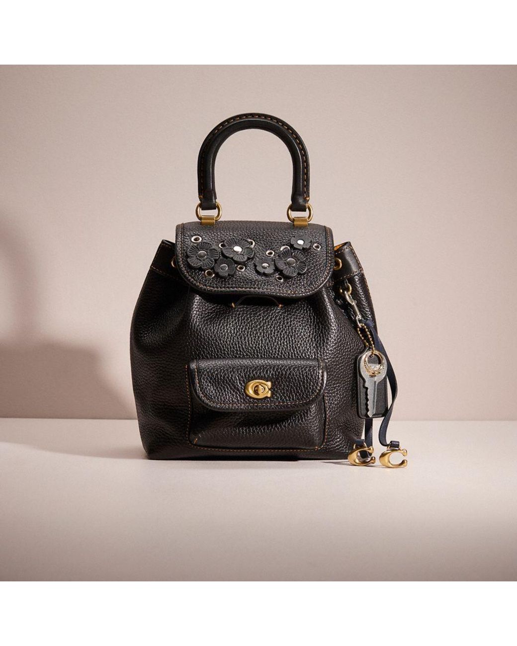 COACH Upcrafted Riya Backpack 21 in Black | Lyst