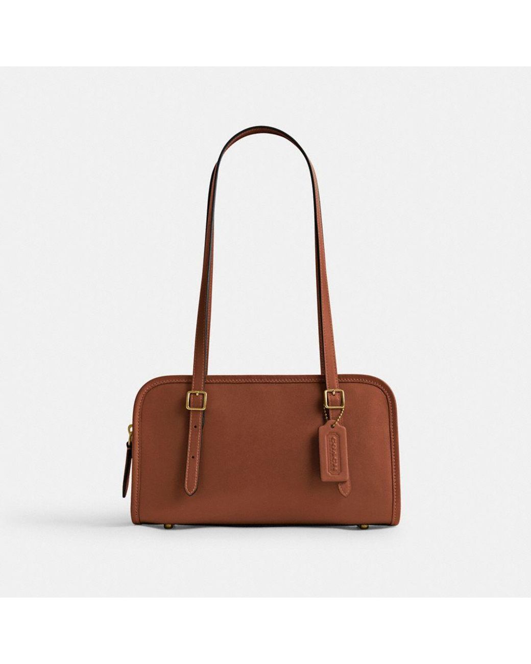 COACH Swing Zip in Brown | Lyst
