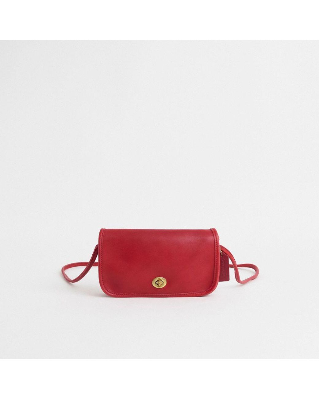 COACH Vintage Dinky Bag in Red | Lyst