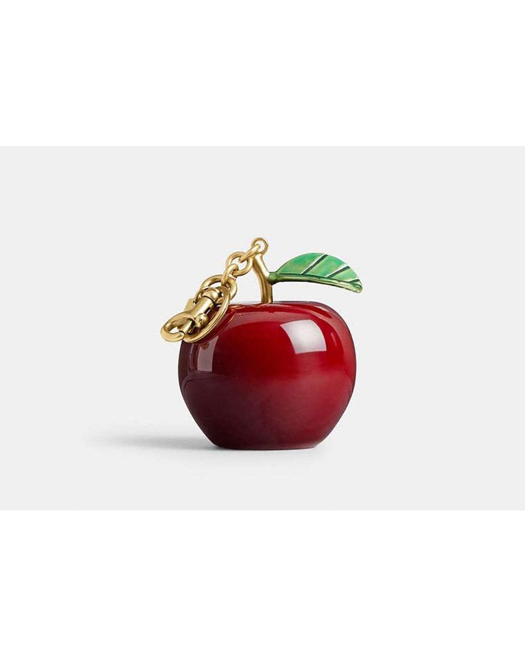 COACH Large Apple Bag Charm in Red | Lyst UK
