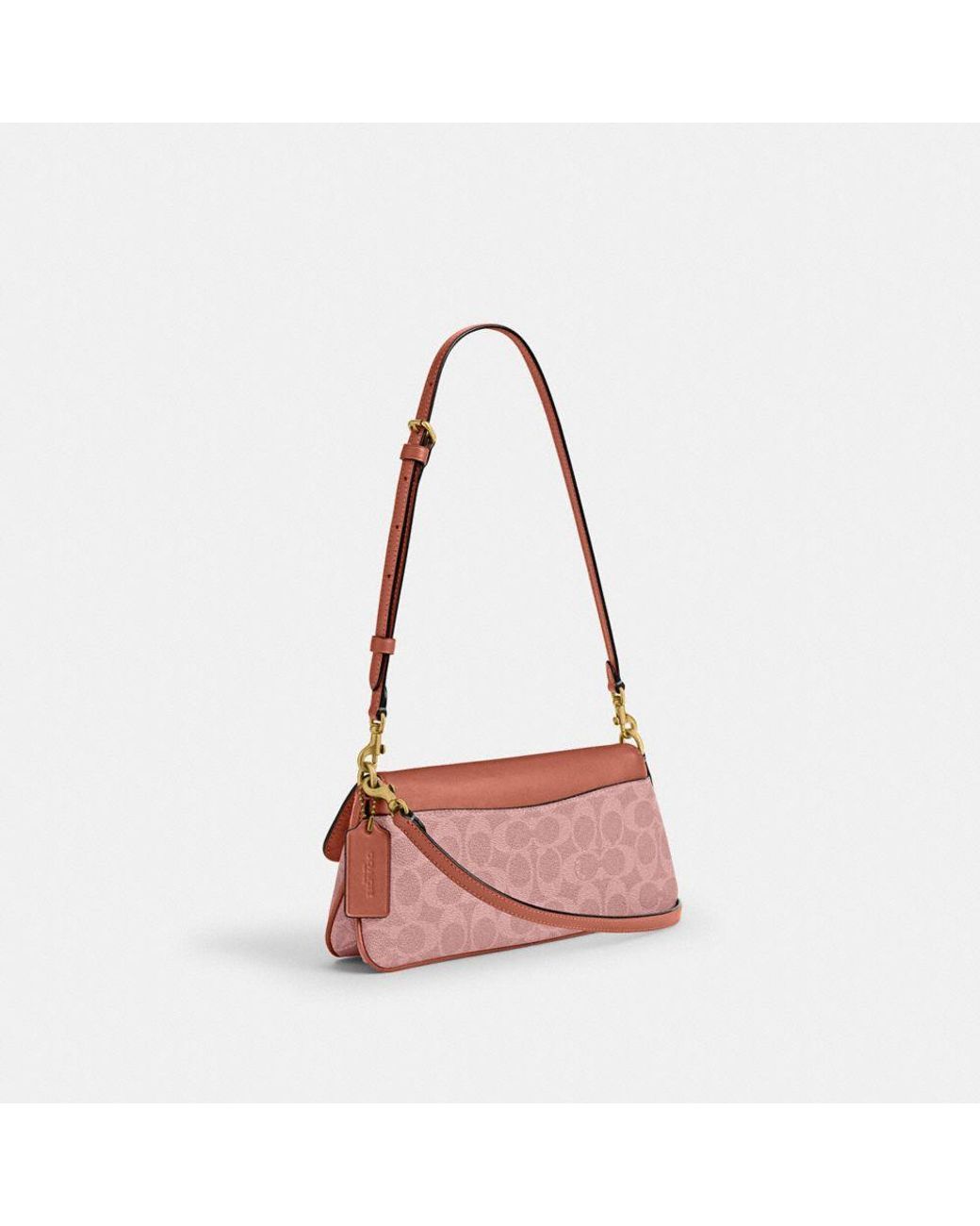 COACH Jet Shoulder Bag In Signature Canvas in Pink | Lyst