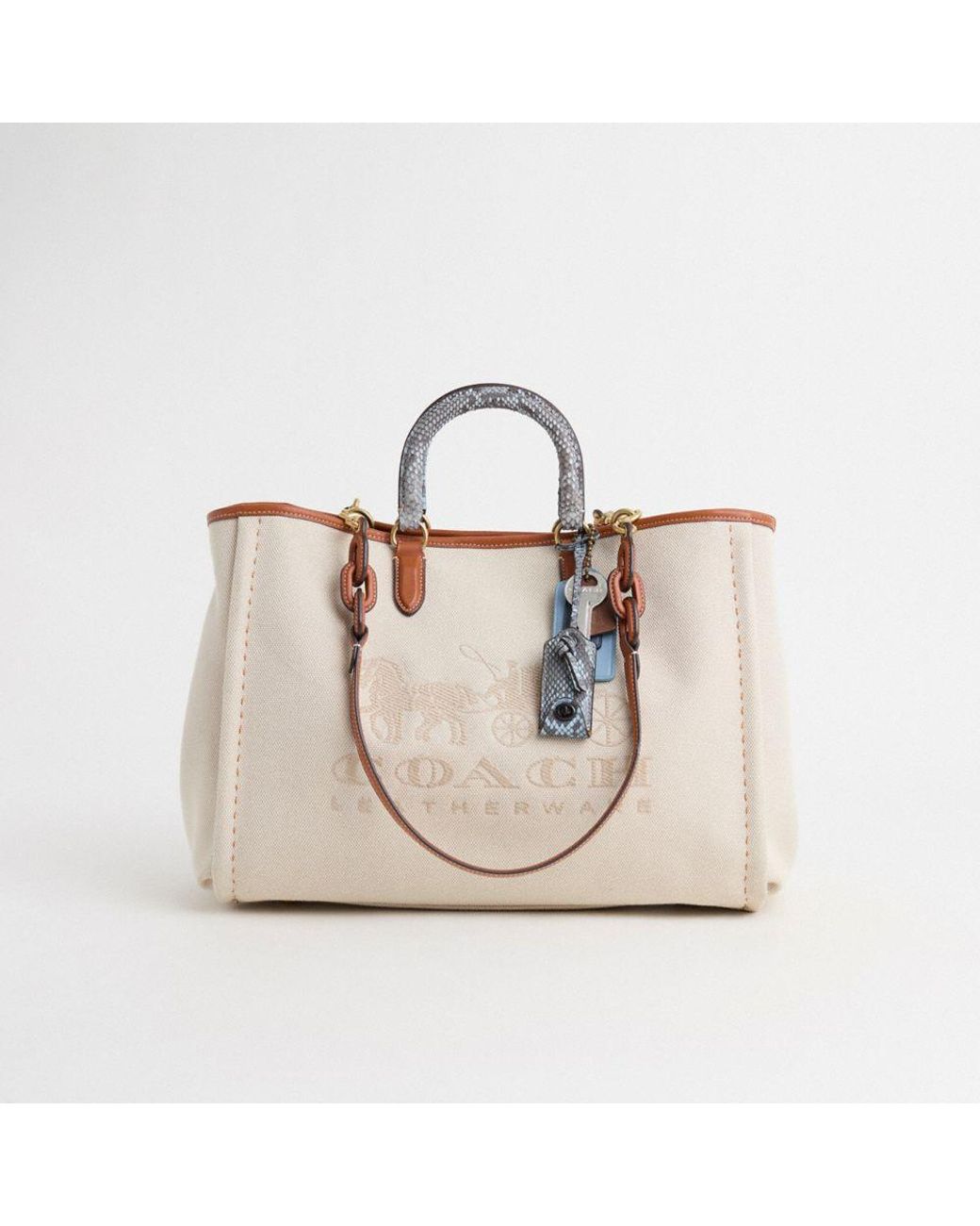 COACH Upcrafted Reese Tote in Natural | Lyst
