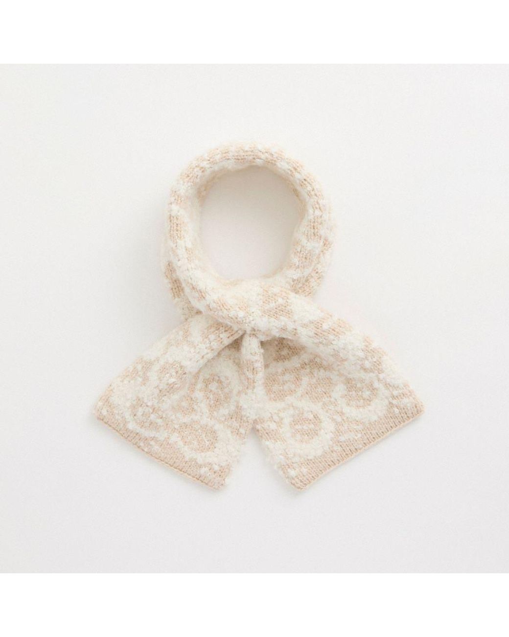 COACH Restored Signature Cashmere Scarf in Natural | Lyst