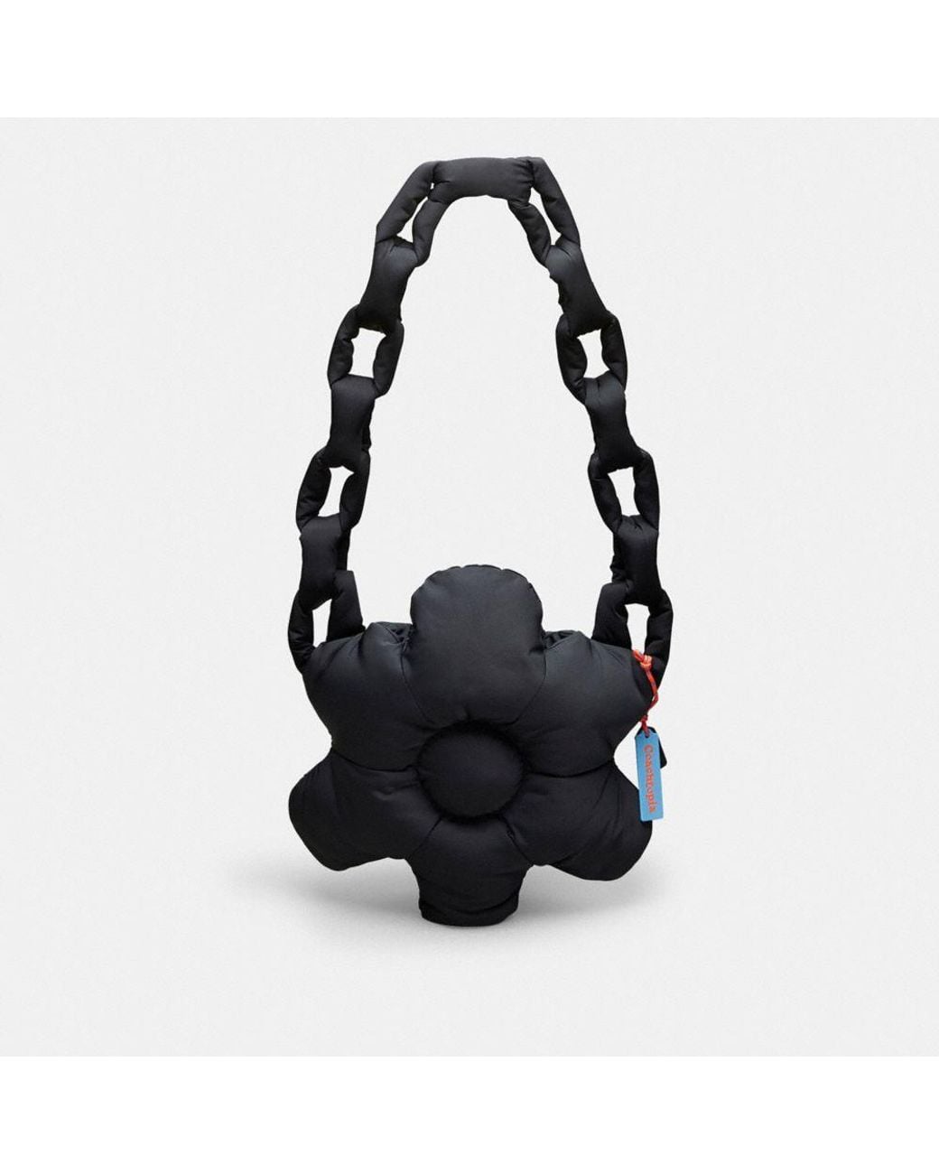 COACH Topia Loop Puffy Flower Bag in Black | Lyst